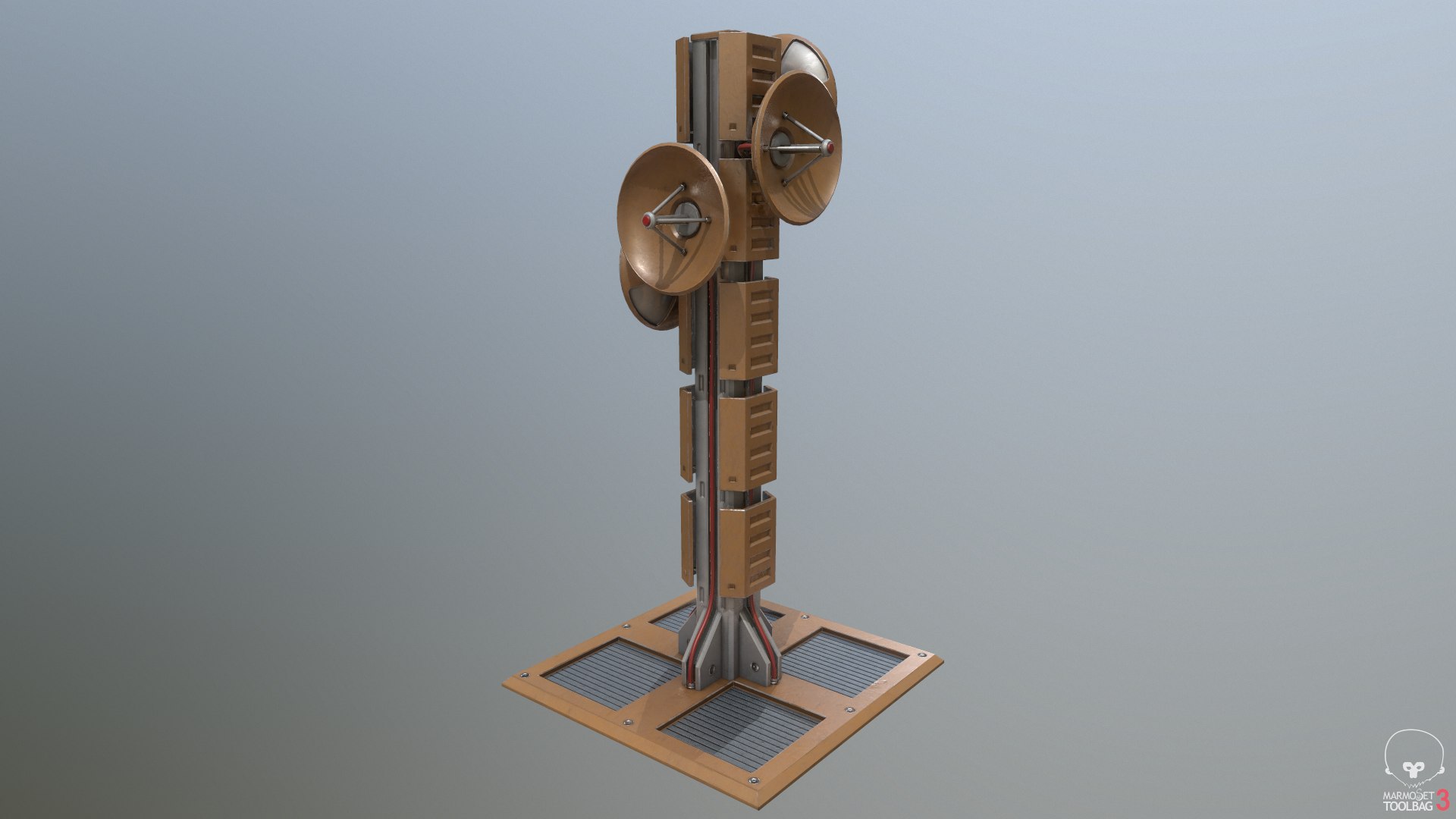 Sci Fi Communications Tower 3D - TurboSquid 1939596