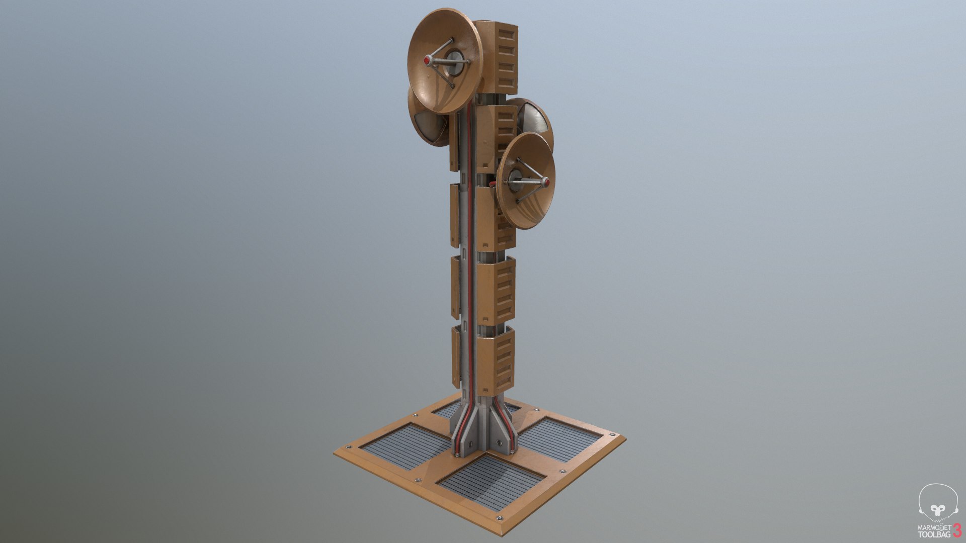 Sci Fi Communications Tower 3D - TurboSquid 1939596