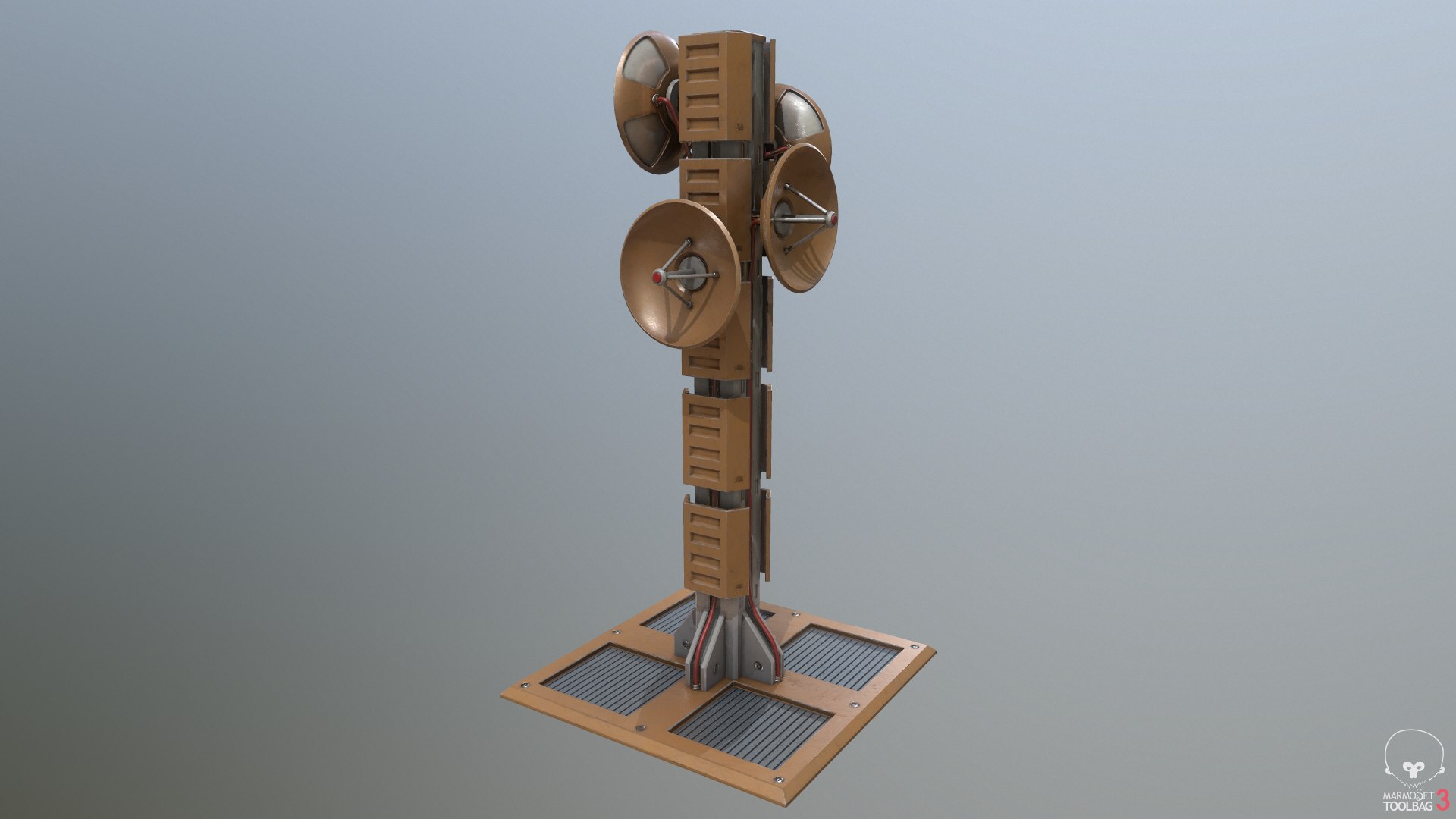 Sci Fi Communications Tower 3D - TurboSquid 1939596