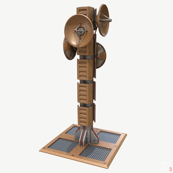 Sci Fi Communications Tower 3D - TurboSquid 1939596