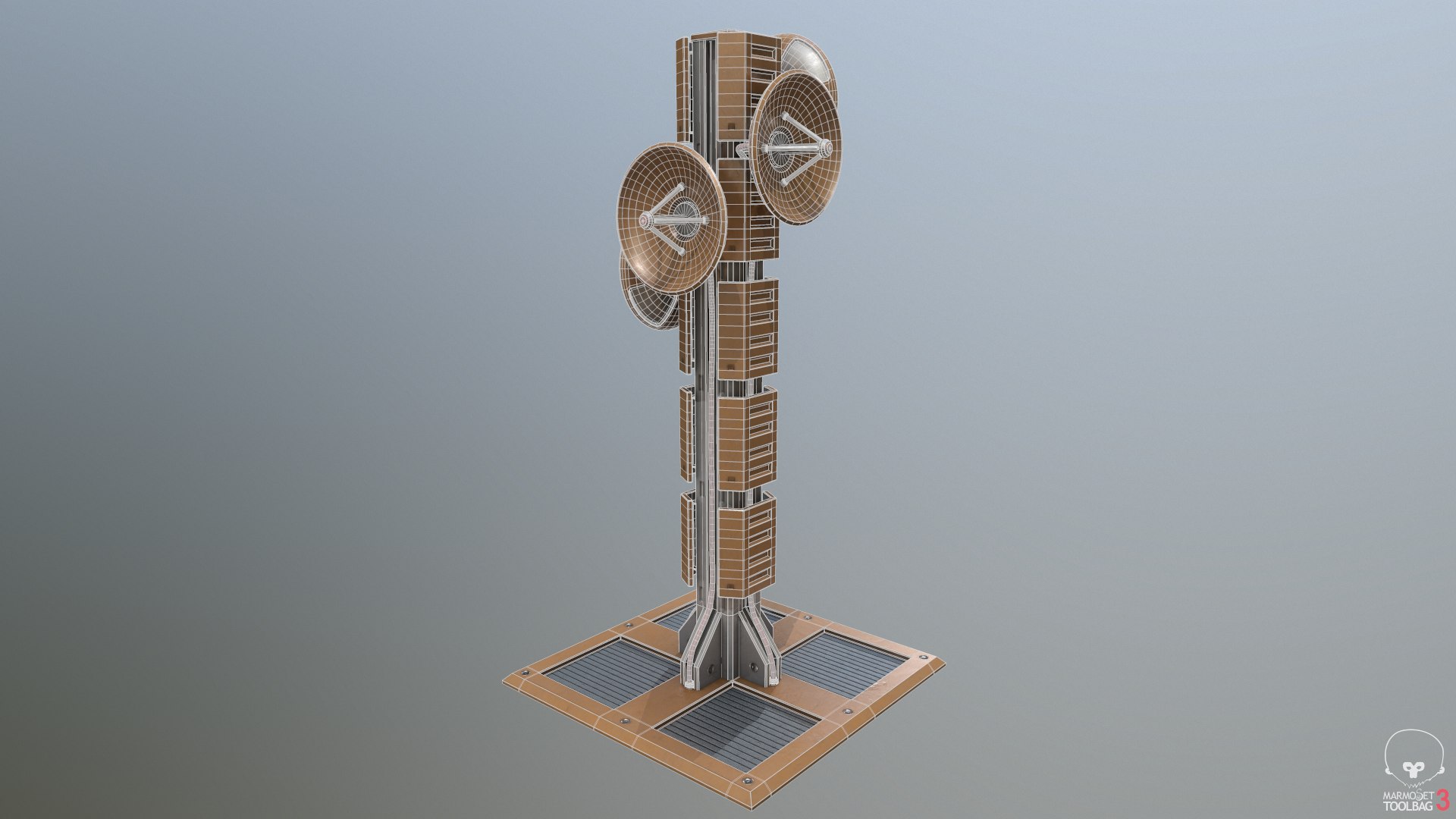Sci Fi Communications Tower 3D - TurboSquid 1939596