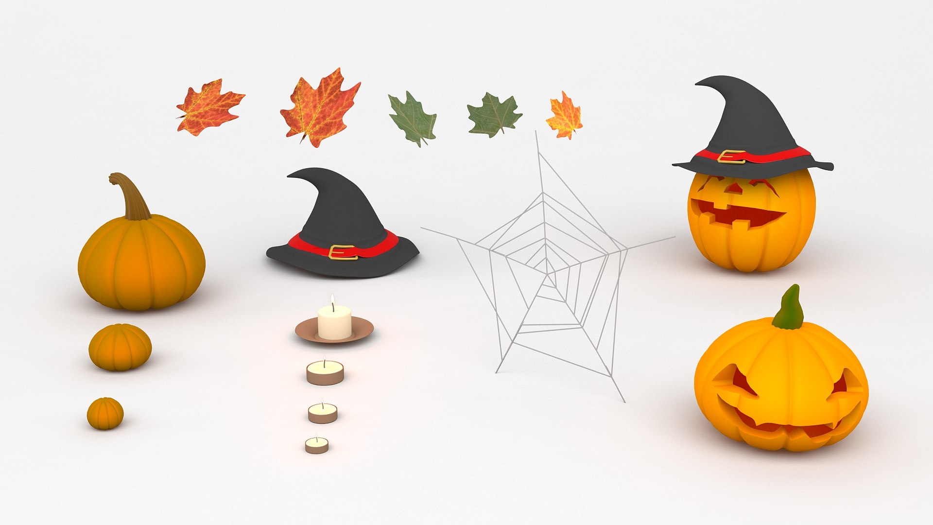 3D Halloween Set Model - TurboSquid 1789154