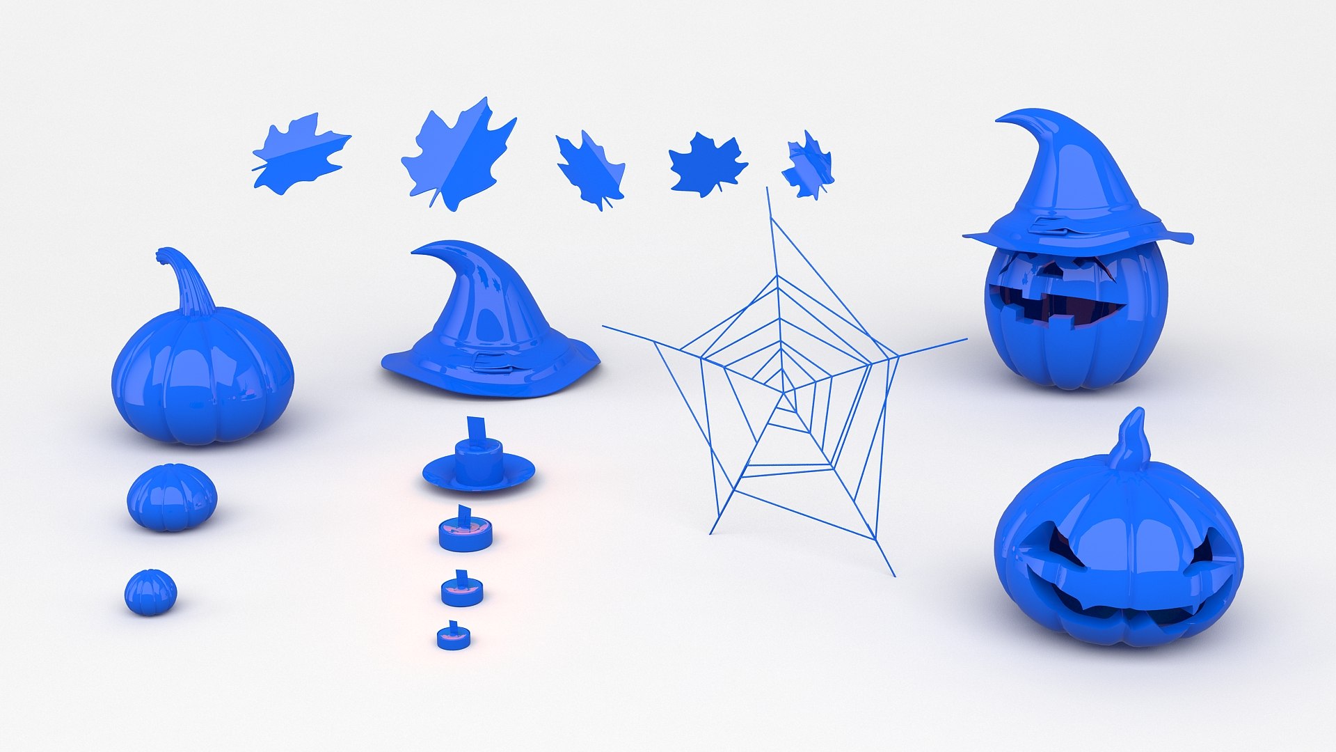 3D Halloween Set Model - TurboSquid 1789154