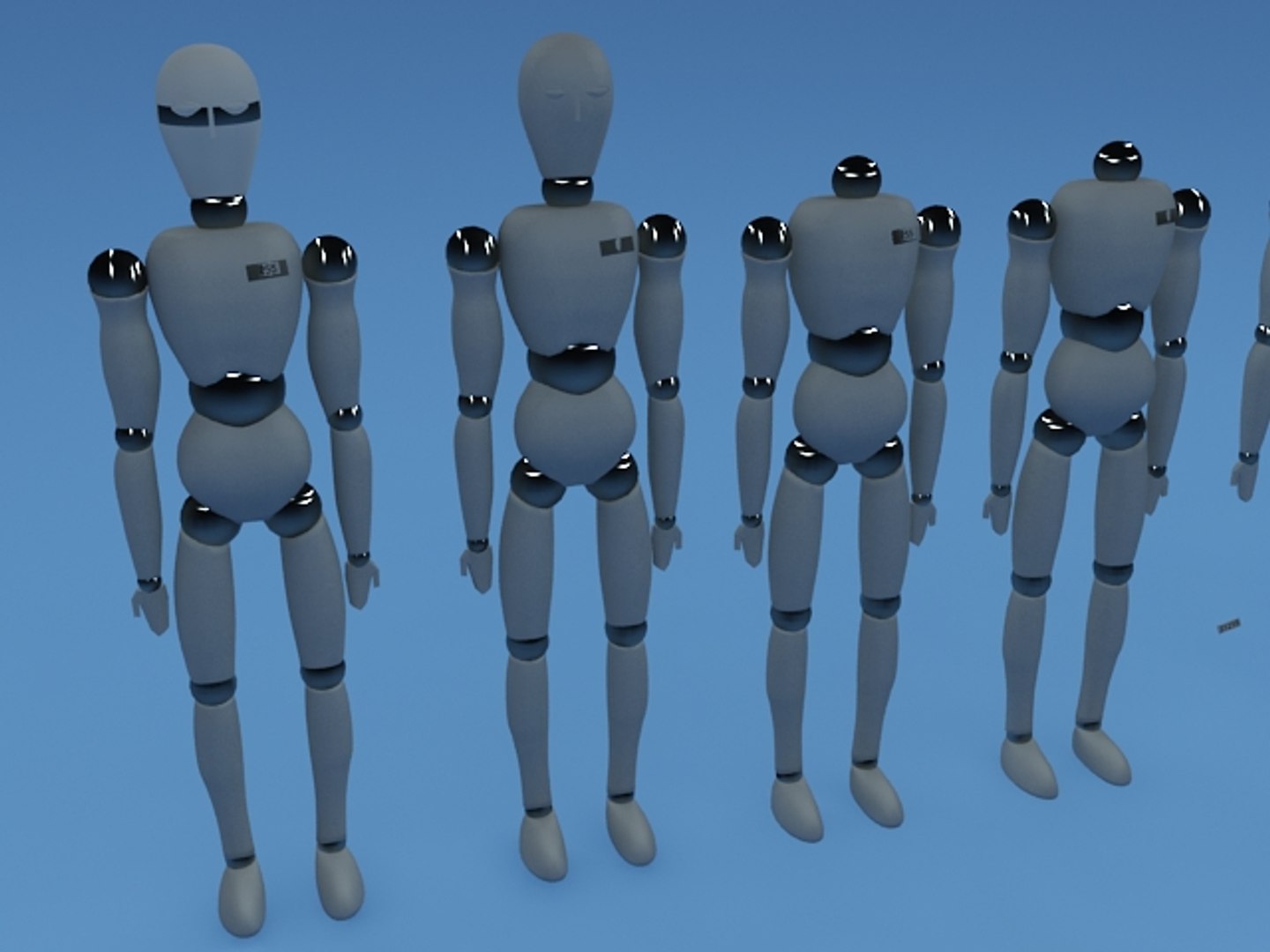 3d Model 15 Body Parts Robots