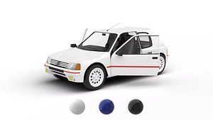 Rigged Peugeot 205 3D Models For Download | TurboSquid