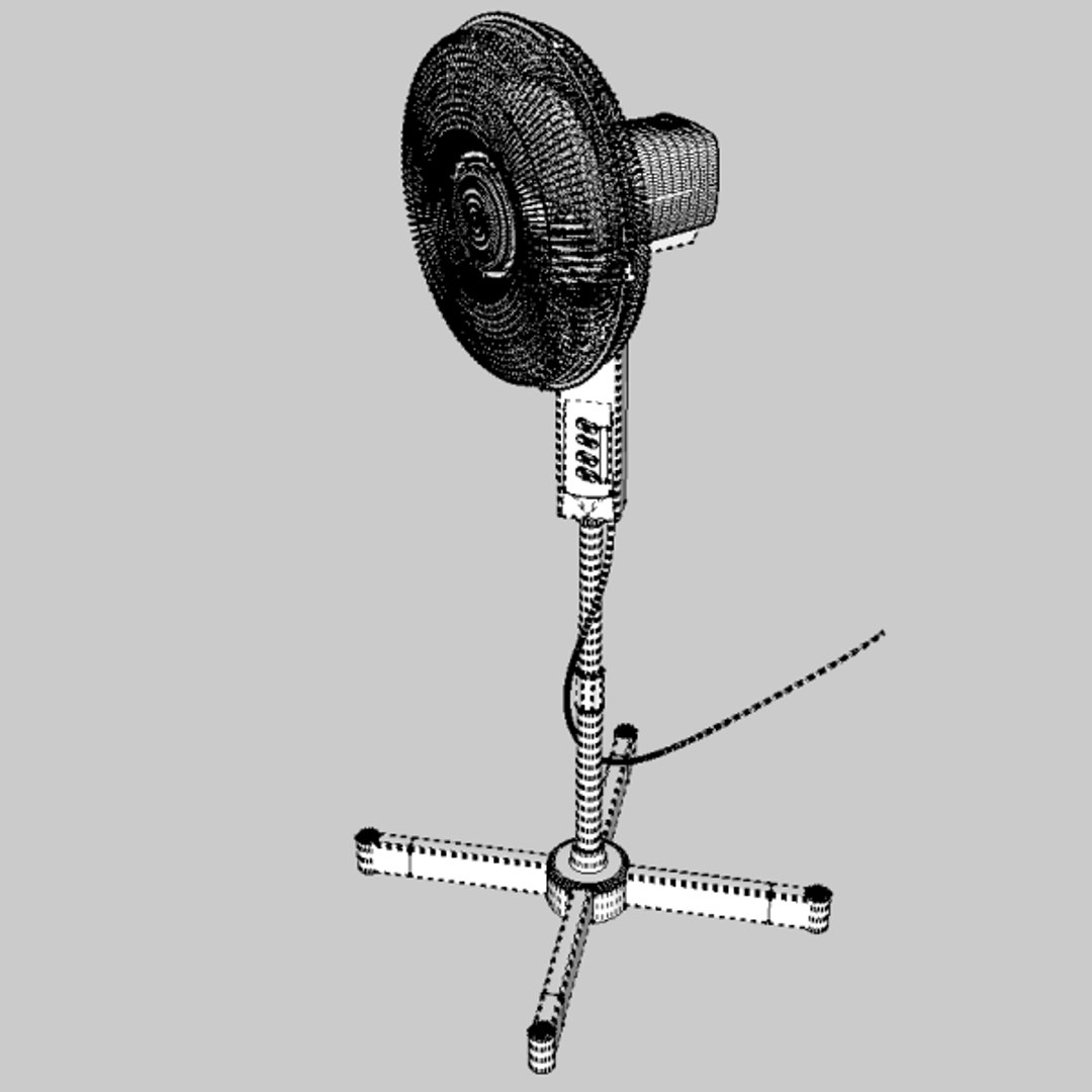 3d Freestanding Fan
