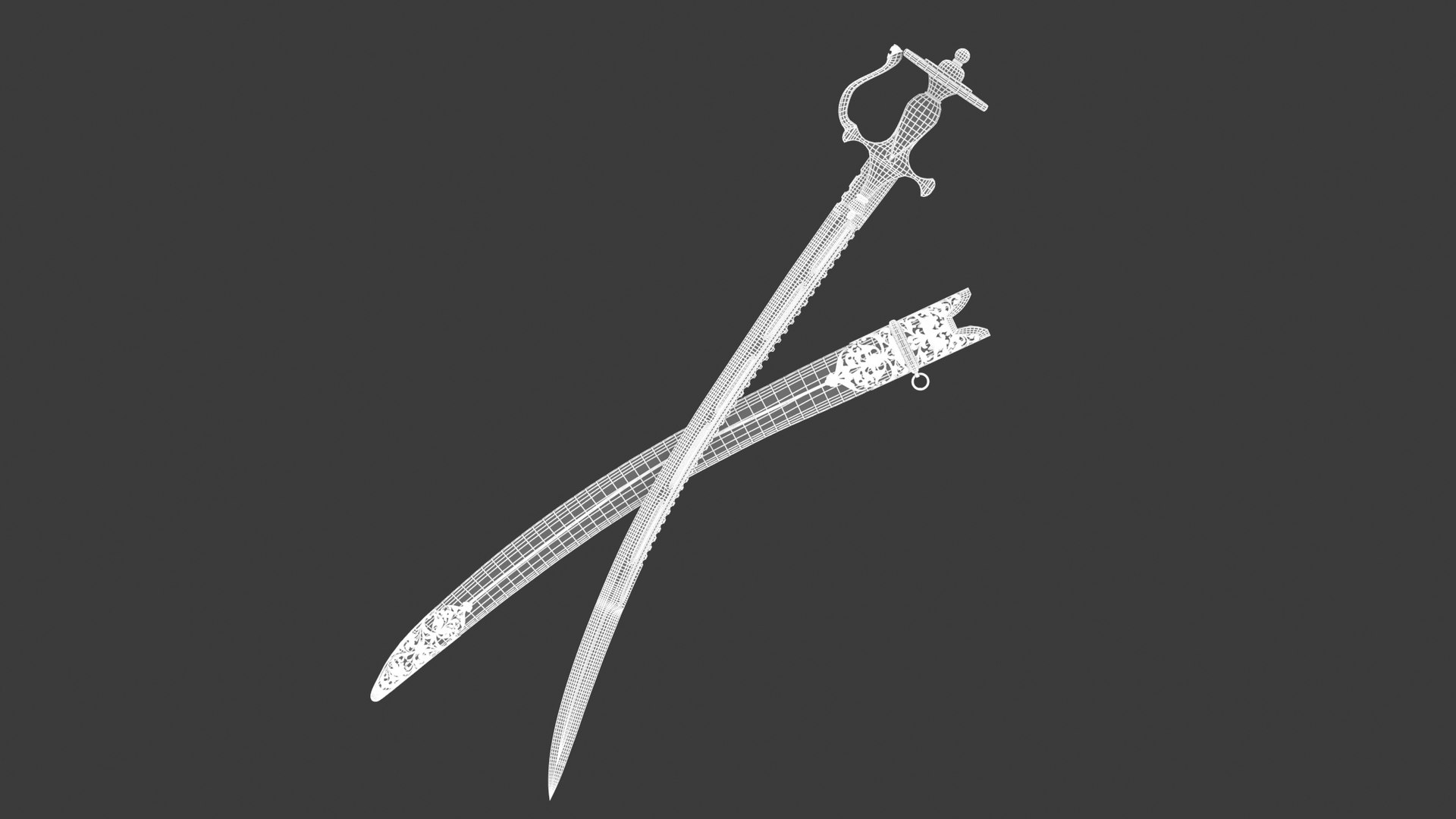 3D Model Talwar Sword - TurboSquid 1769221