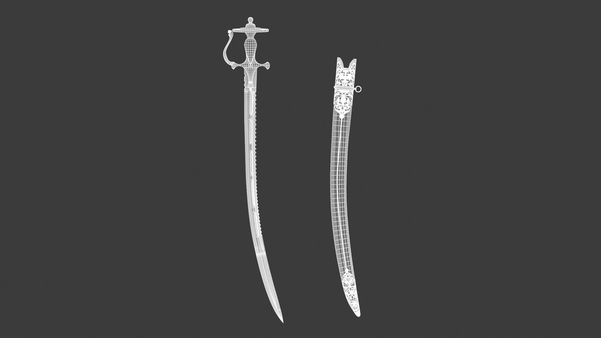 3D Model Talwar Sword - TurboSquid 1769221