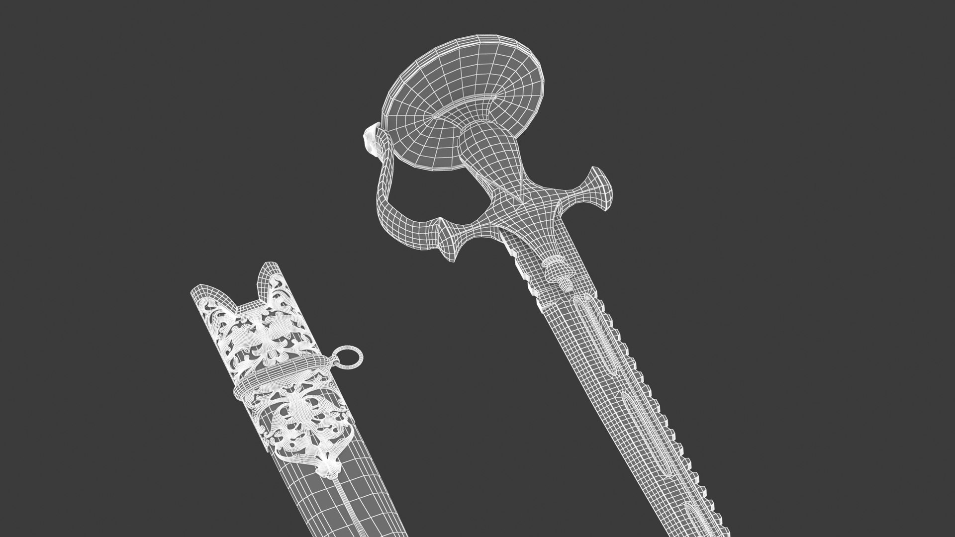 3D Model Talwar Sword - TurboSquid 1769221