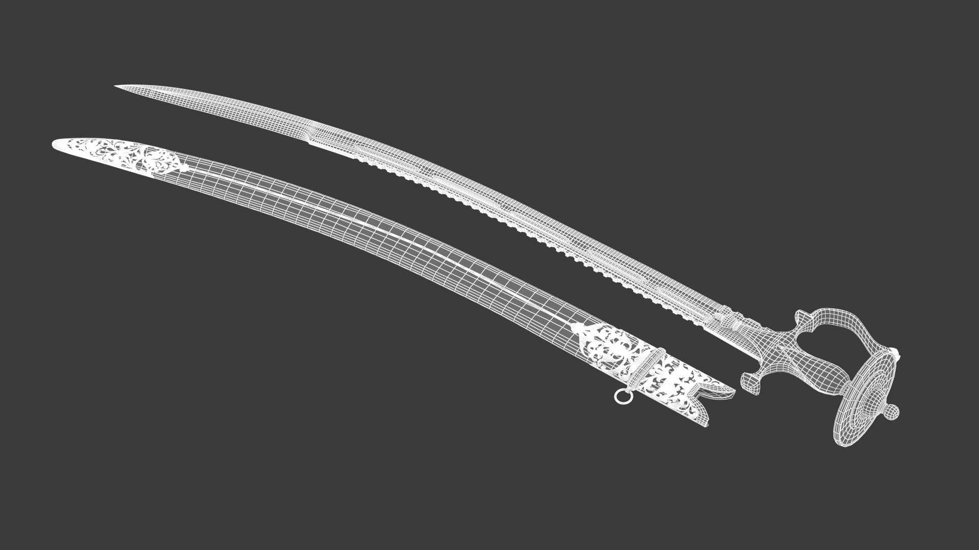 3D Model Talwar Sword - TurboSquid 1769221