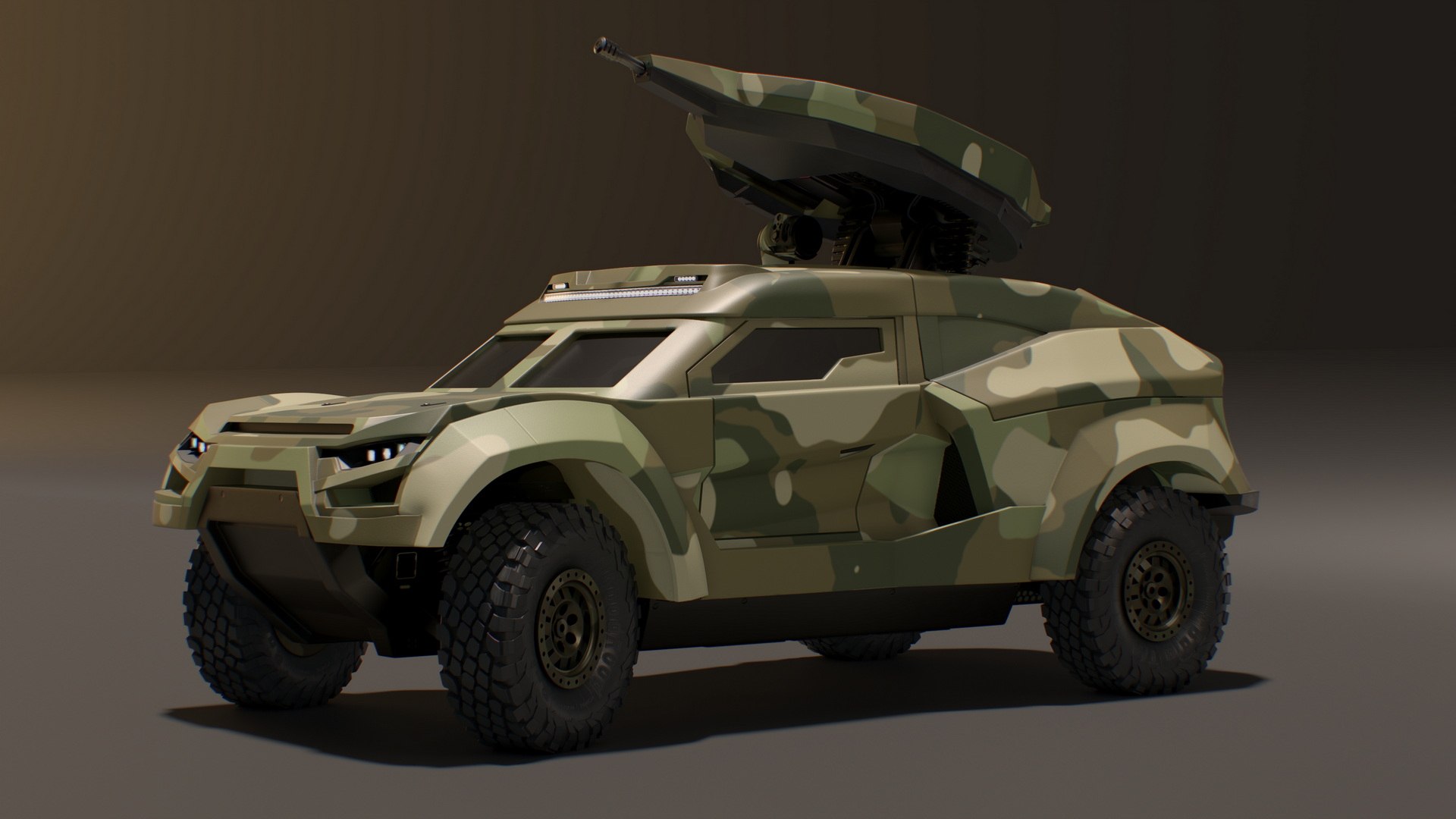 3D Model Military Interceptor Vehicle In Camouflage Rigged - TurboSquid ...