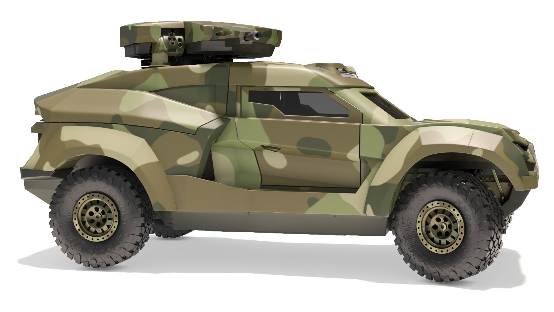 3D Model Military Interceptor Vehicle In Camouflage Rigged - TurboSquid ...