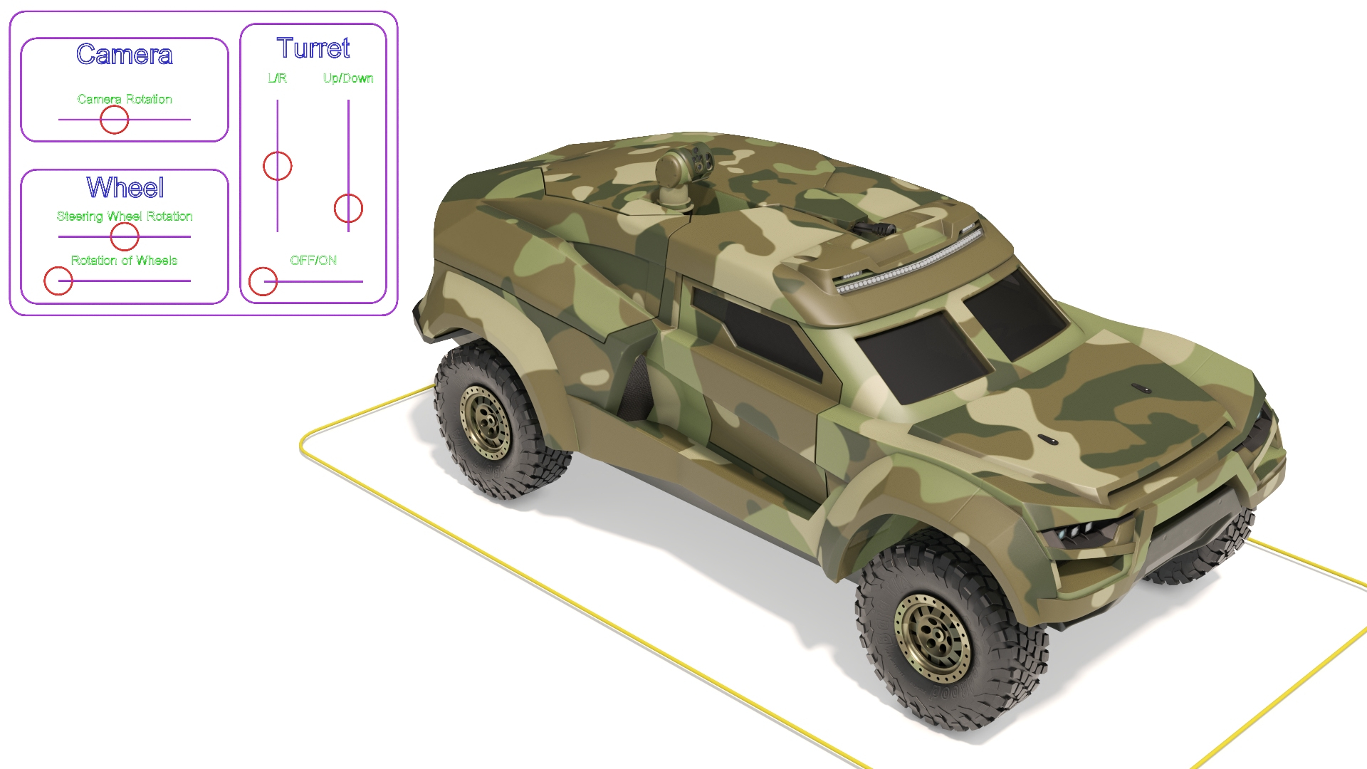 3D Model Military Interceptor Vehicle In Camouflage Rigged - TurboSquid ...