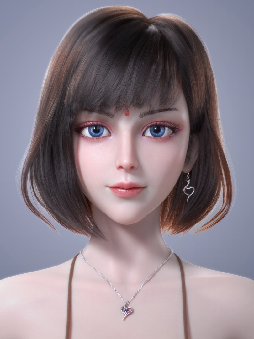 Cg Beautiful Female Character Model - TurboSquid 1568989
