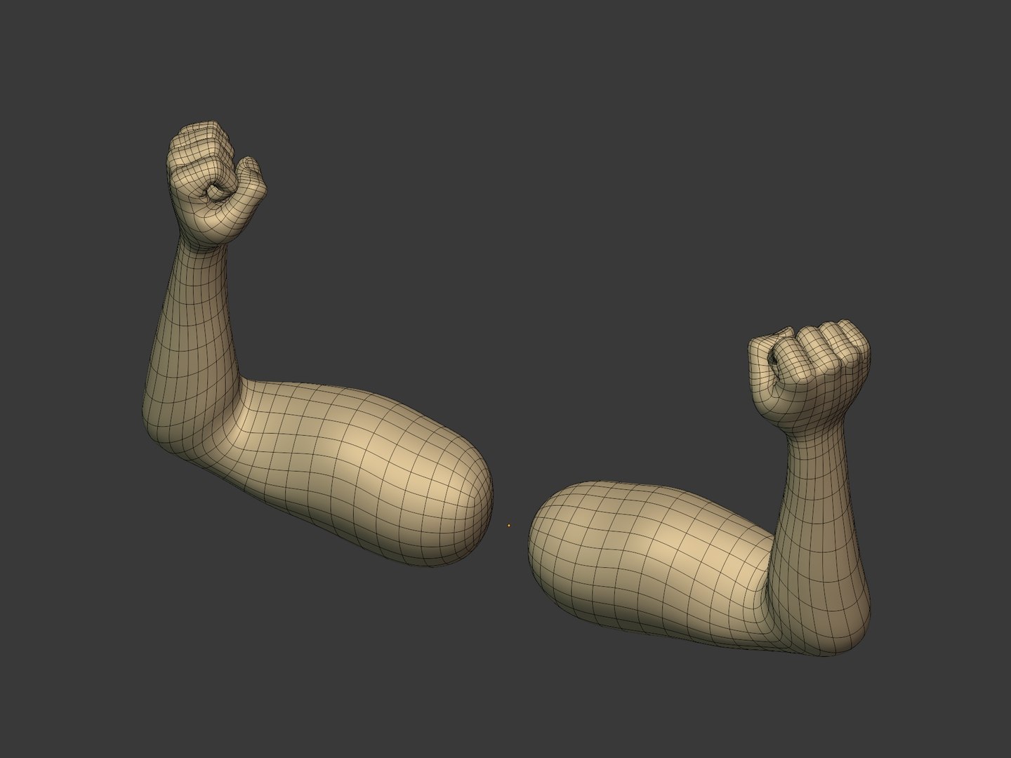 Muscle Hand Icon 3D Model - TurboSquid 1806601