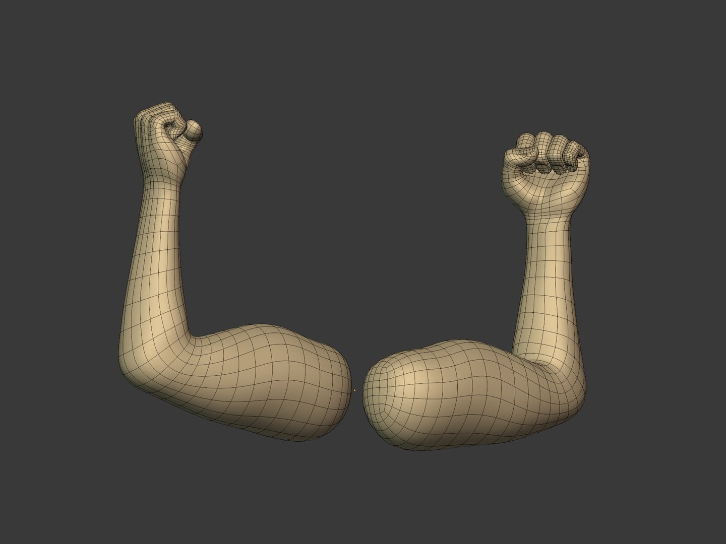Muscle Hand Icon 3D Model - TurboSquid 1806601
