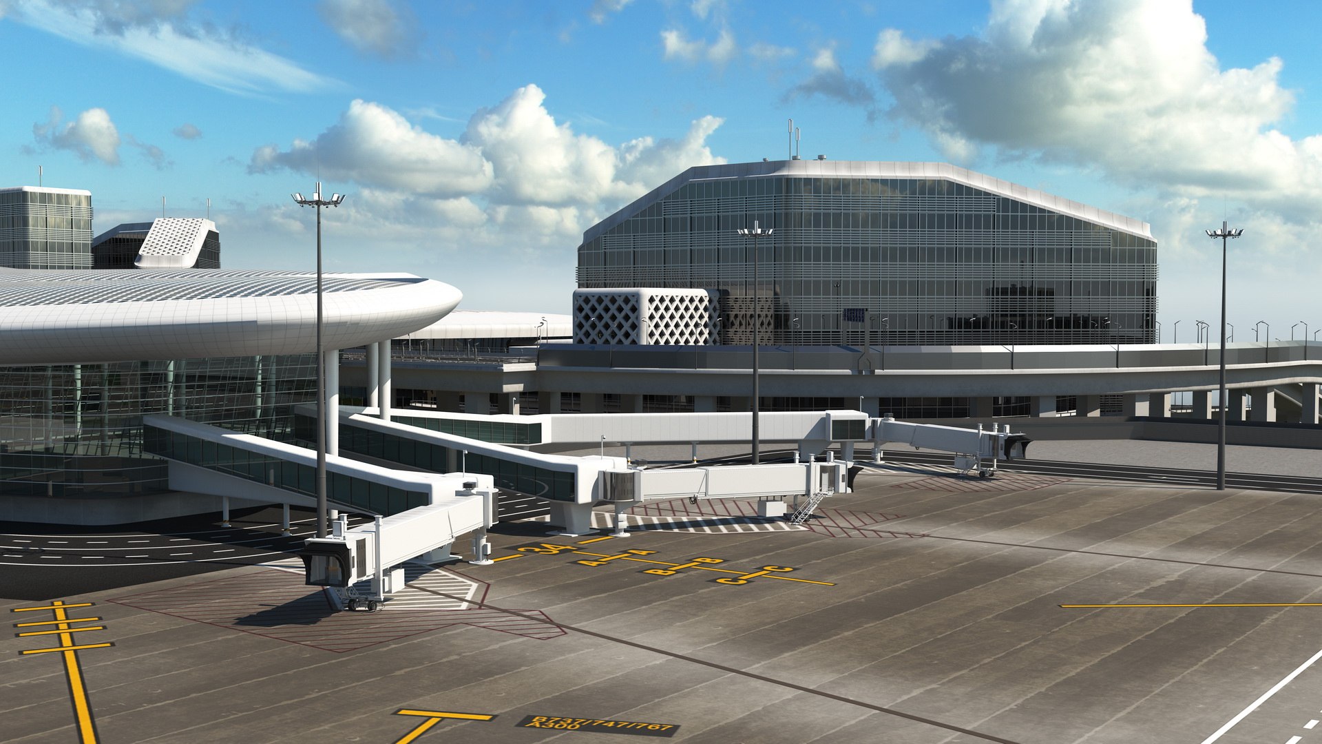 International airport model - TurboSquid 1475439
