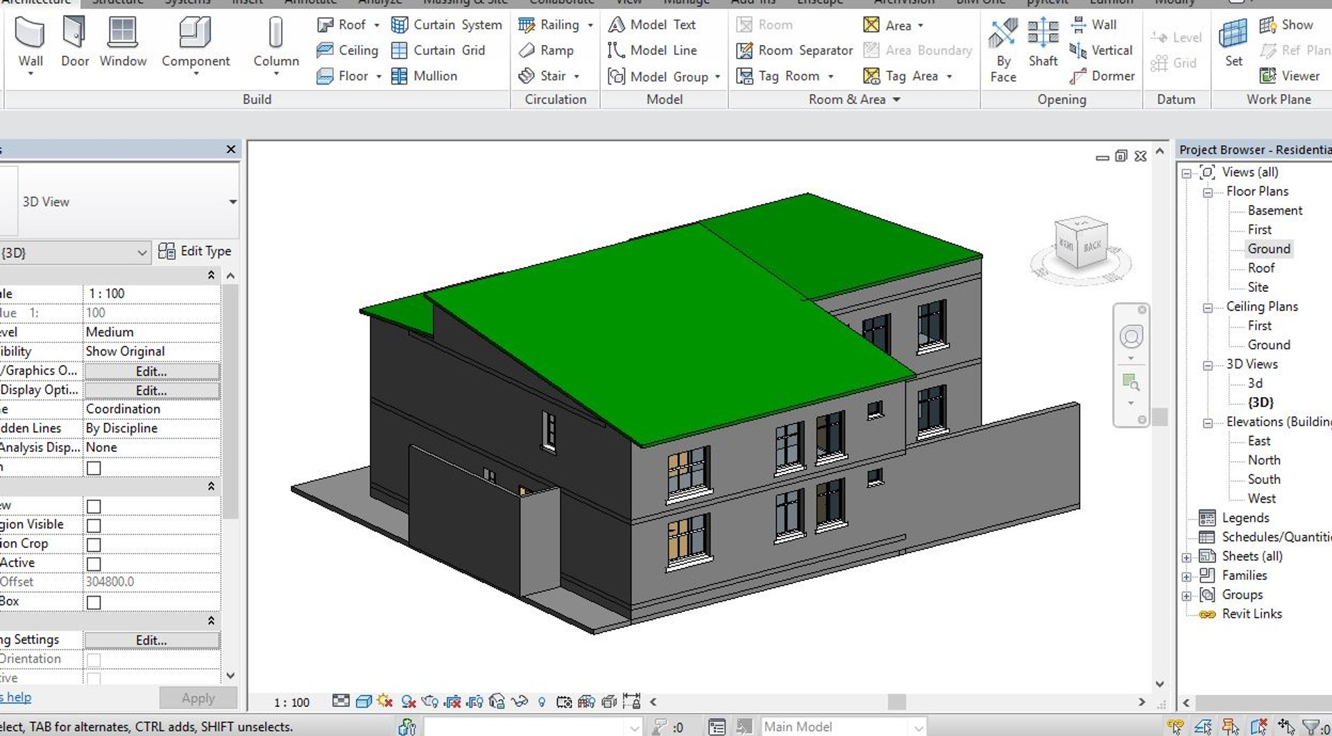 3D Revit Residential Building Villa - TurboSquid 1291619