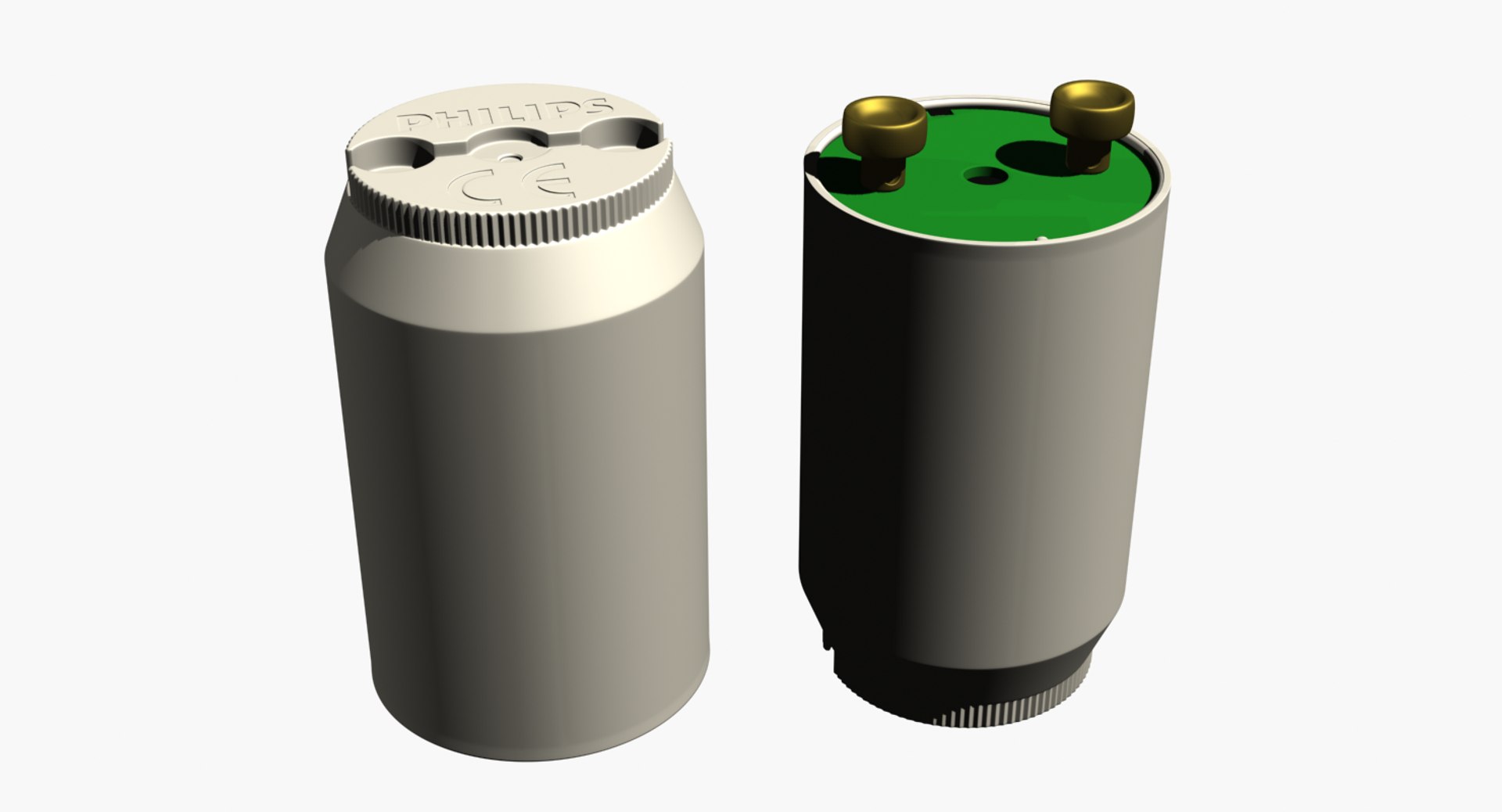 3D Fluorescent Starter Model - TurboSquid 1221327