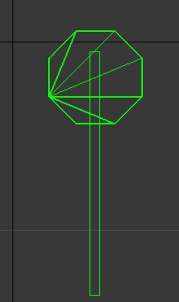 3d simple stop sign model