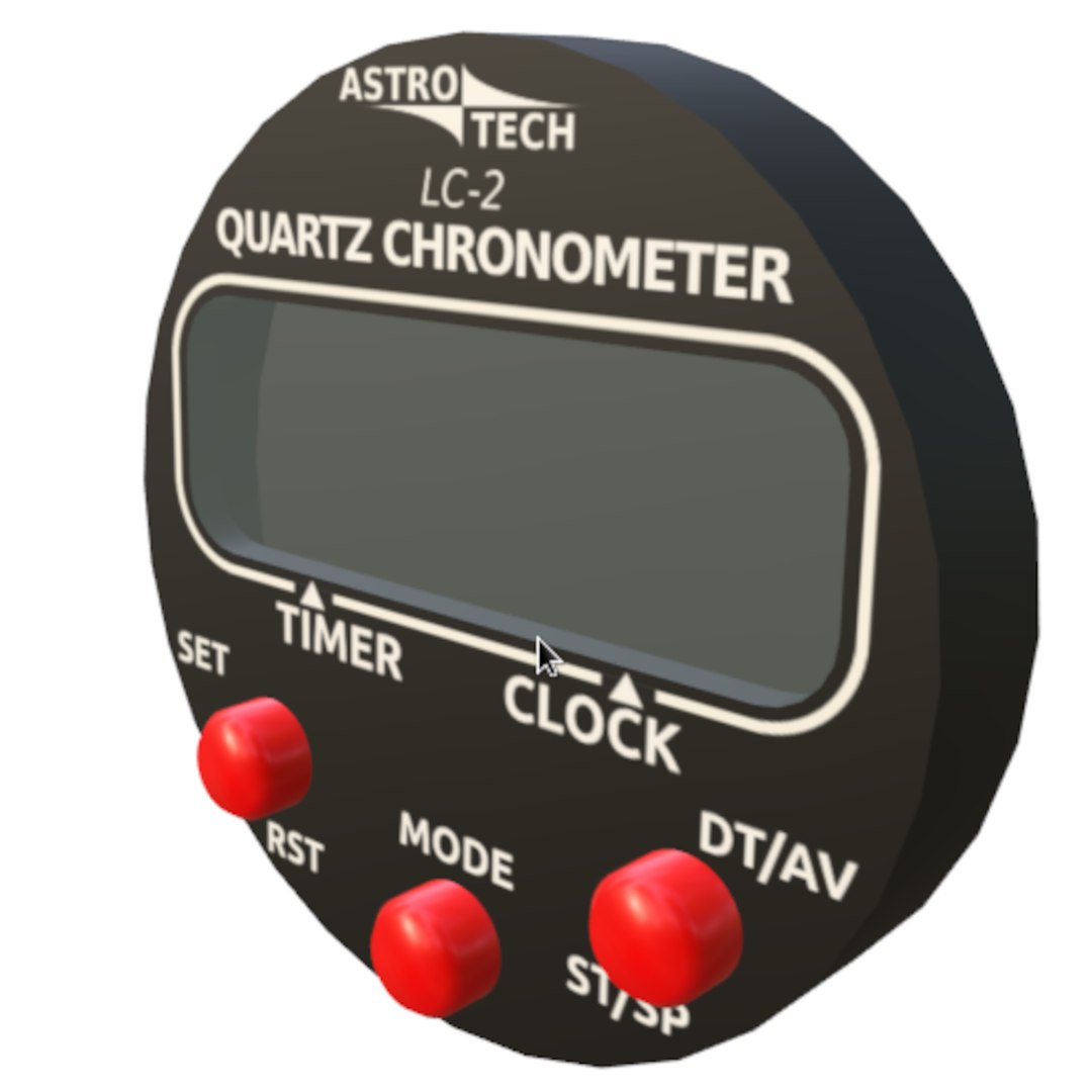 3D Model AstroTech LC2 Digital Clock - TurboSquid 2154957