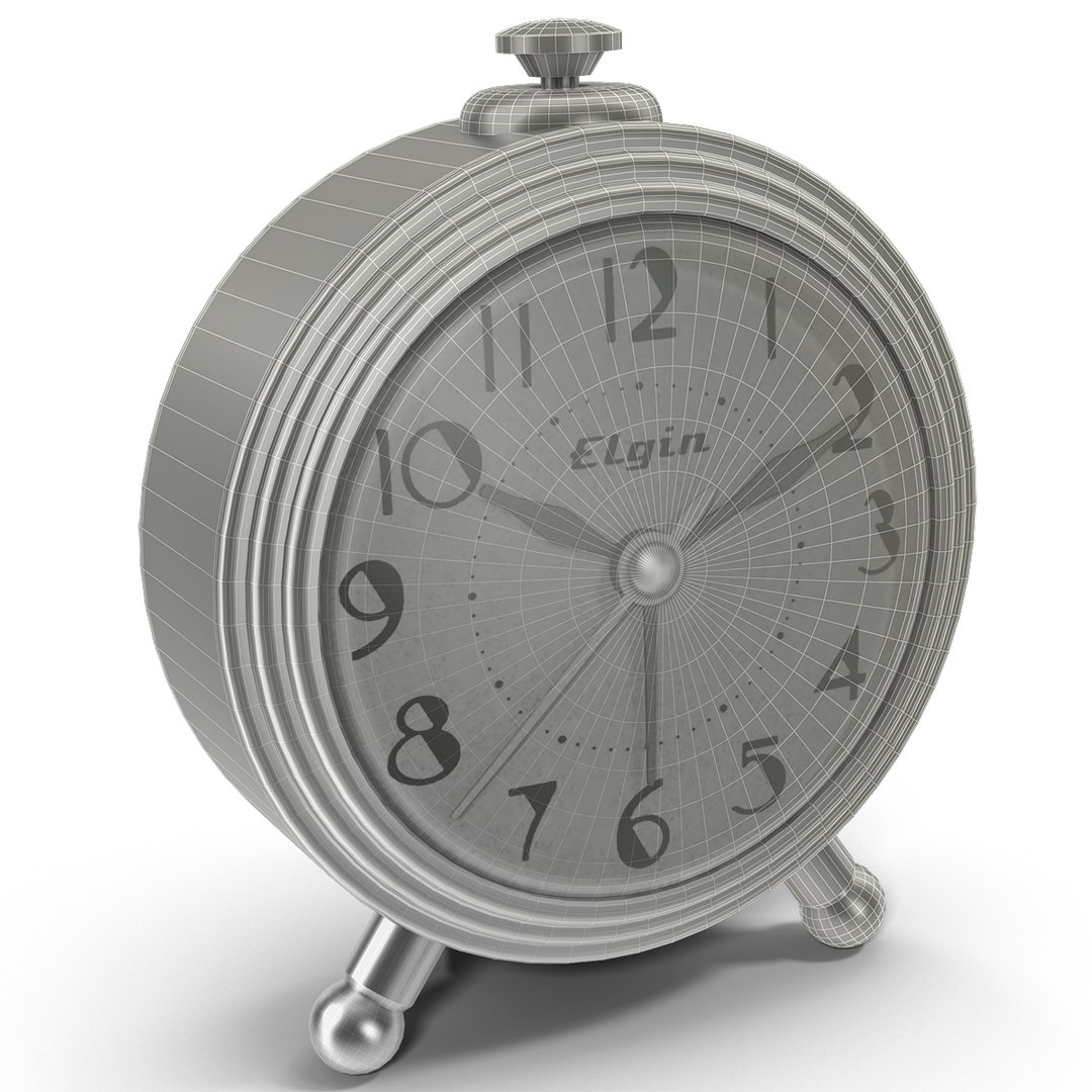 3ds Max Elgin Tradiational Alarm Clock