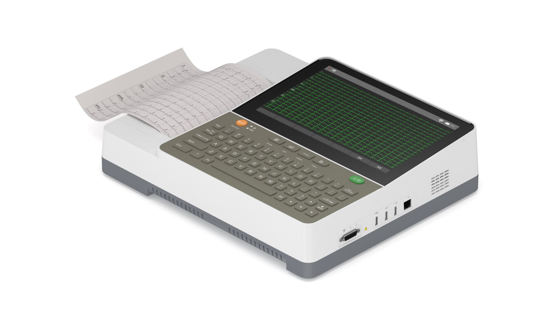 3D Medical Digital Wireless Channel ECG Model - TurboSquid 2315785