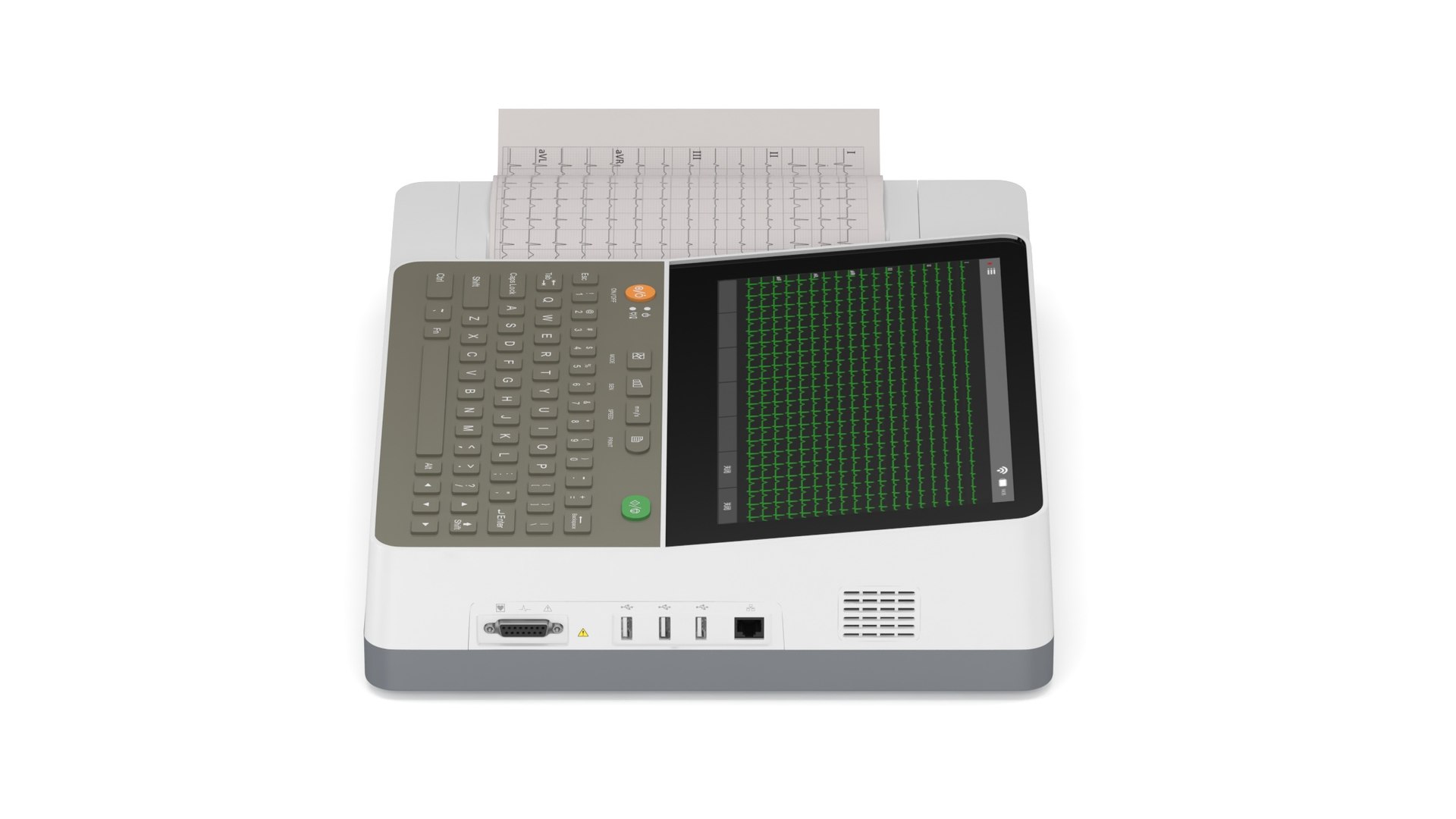3D Medical Digital Wireless Channel ECG Model - TurboSquid 2315785