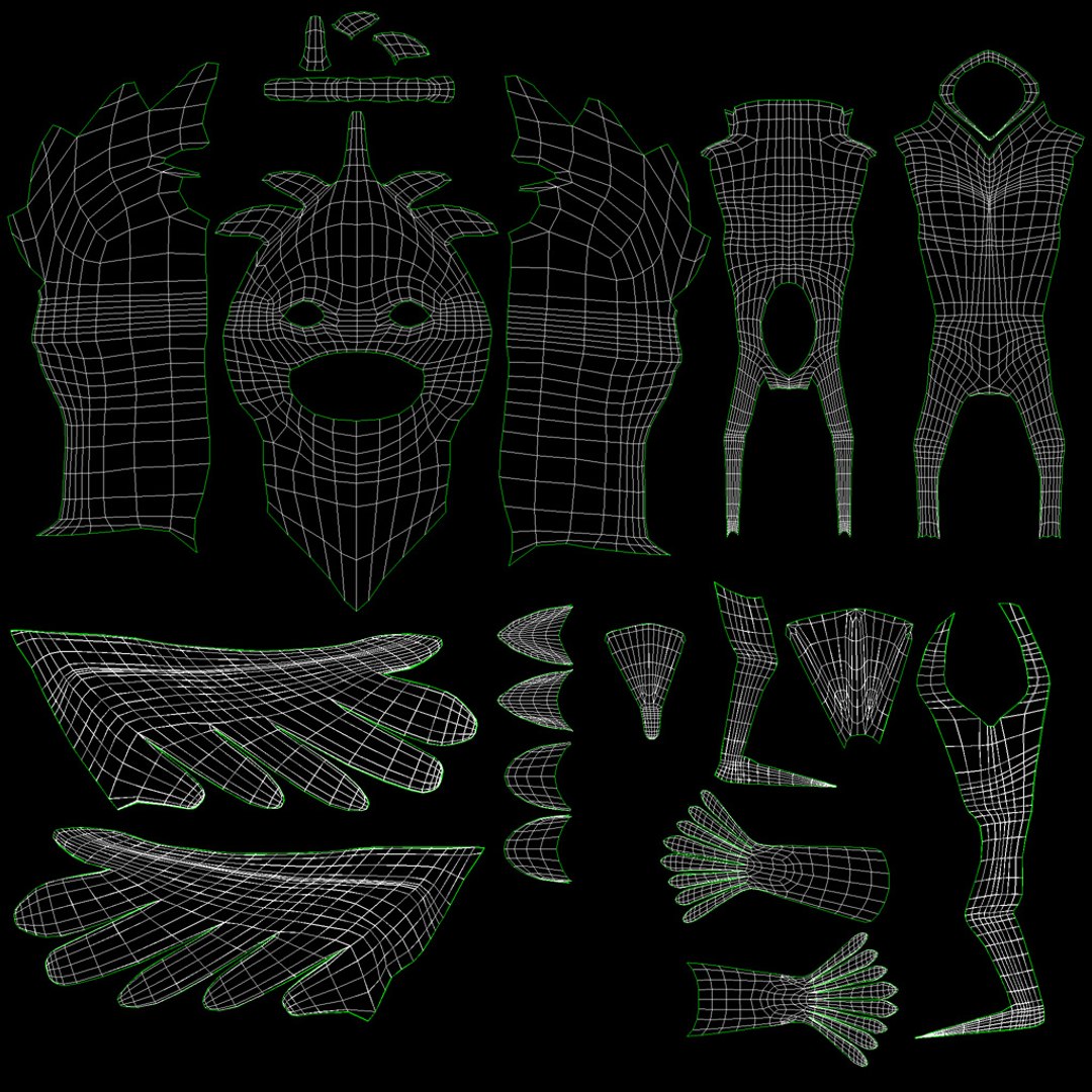 3d Model Humanoid Bird Version