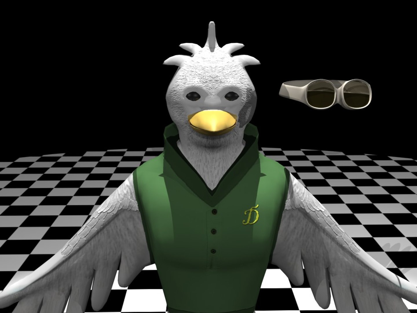 3d Model Humanoid Bird Version