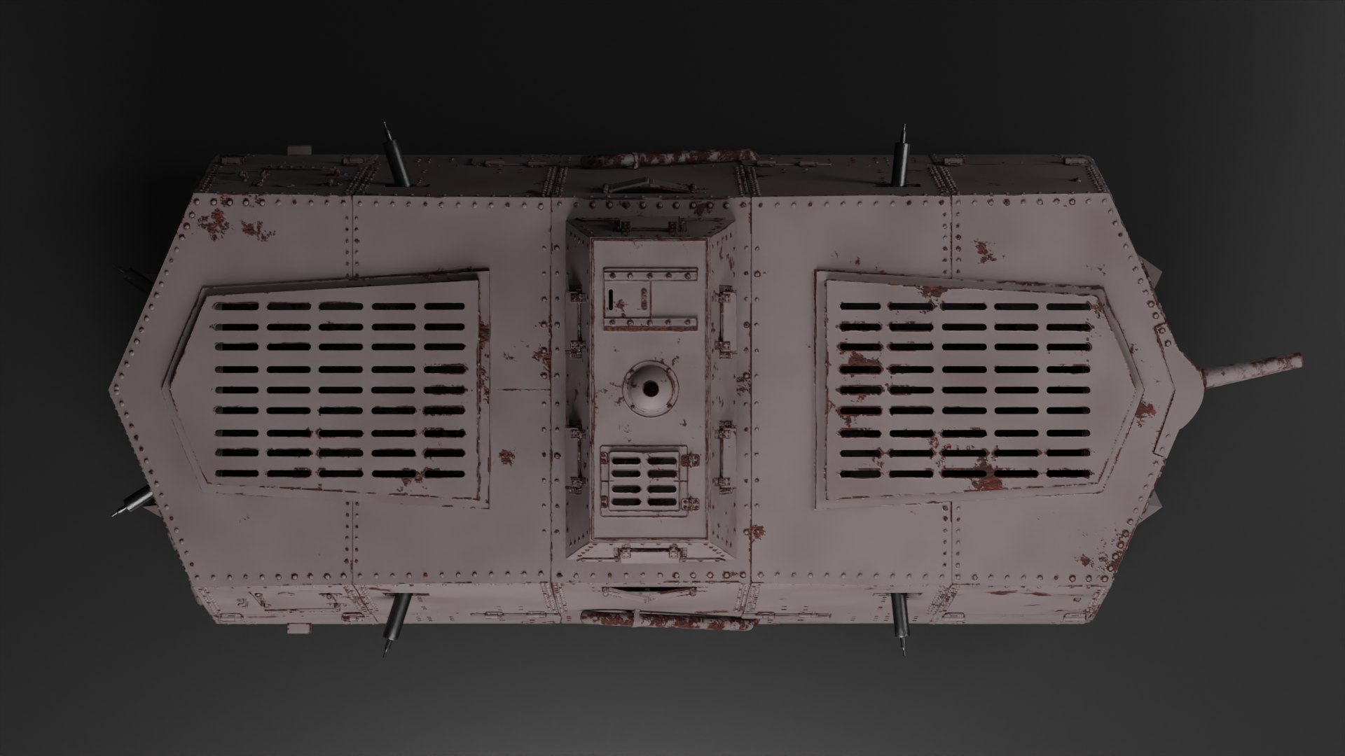 A7V Sturmpanzerwagen Tank 3D Model - TurboSquid 2043301