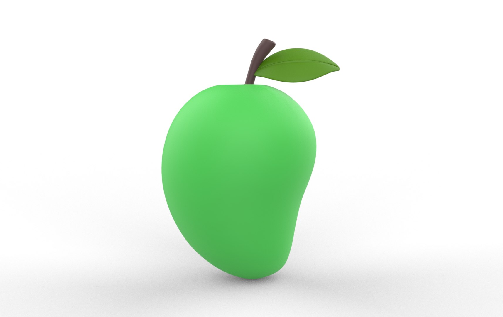 Mango Low-poly 3D Model 3D Model - TurboSquid 2338772