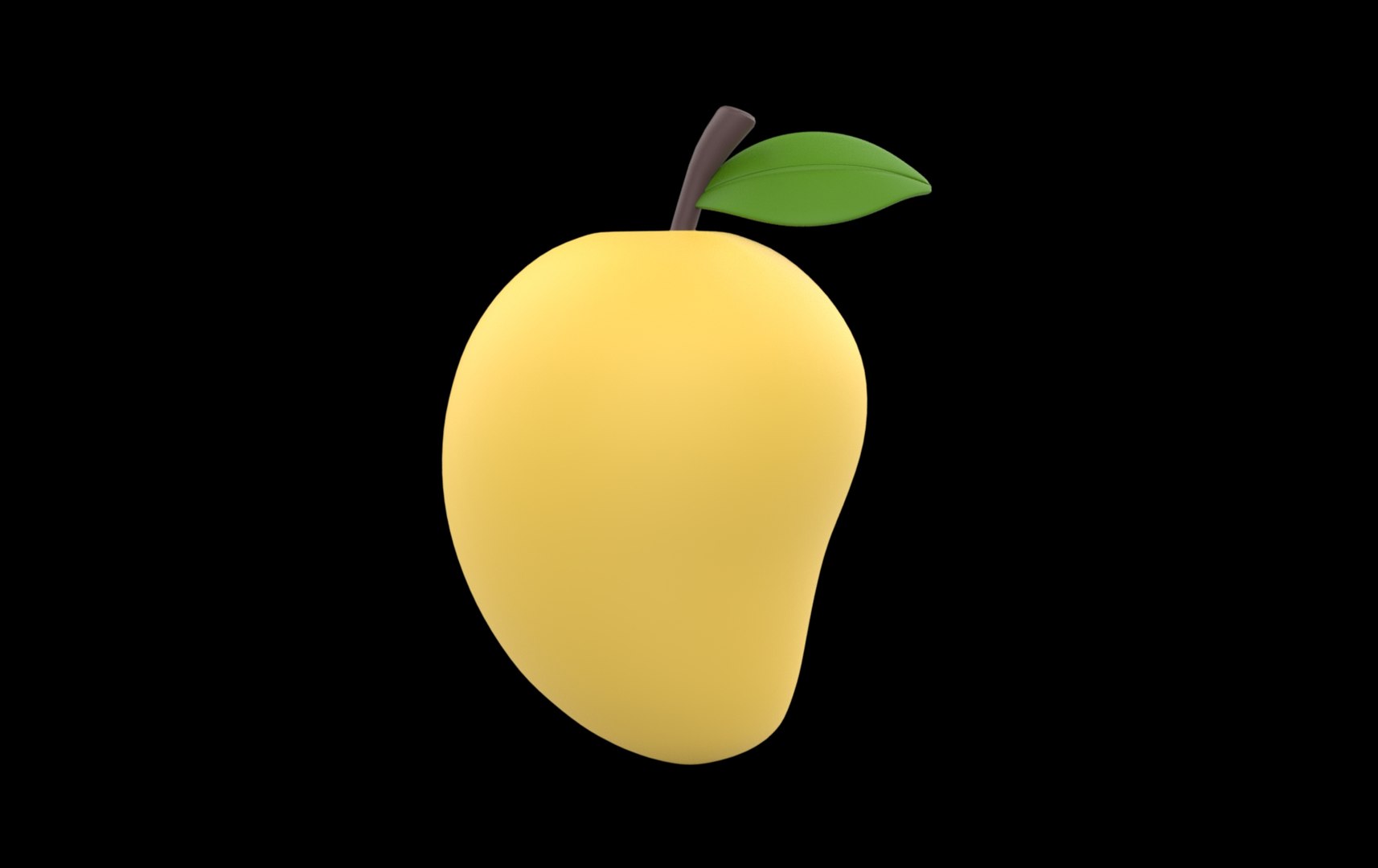 Mango Low-poly 3D Model 3D Model - TurboSquid 2338772