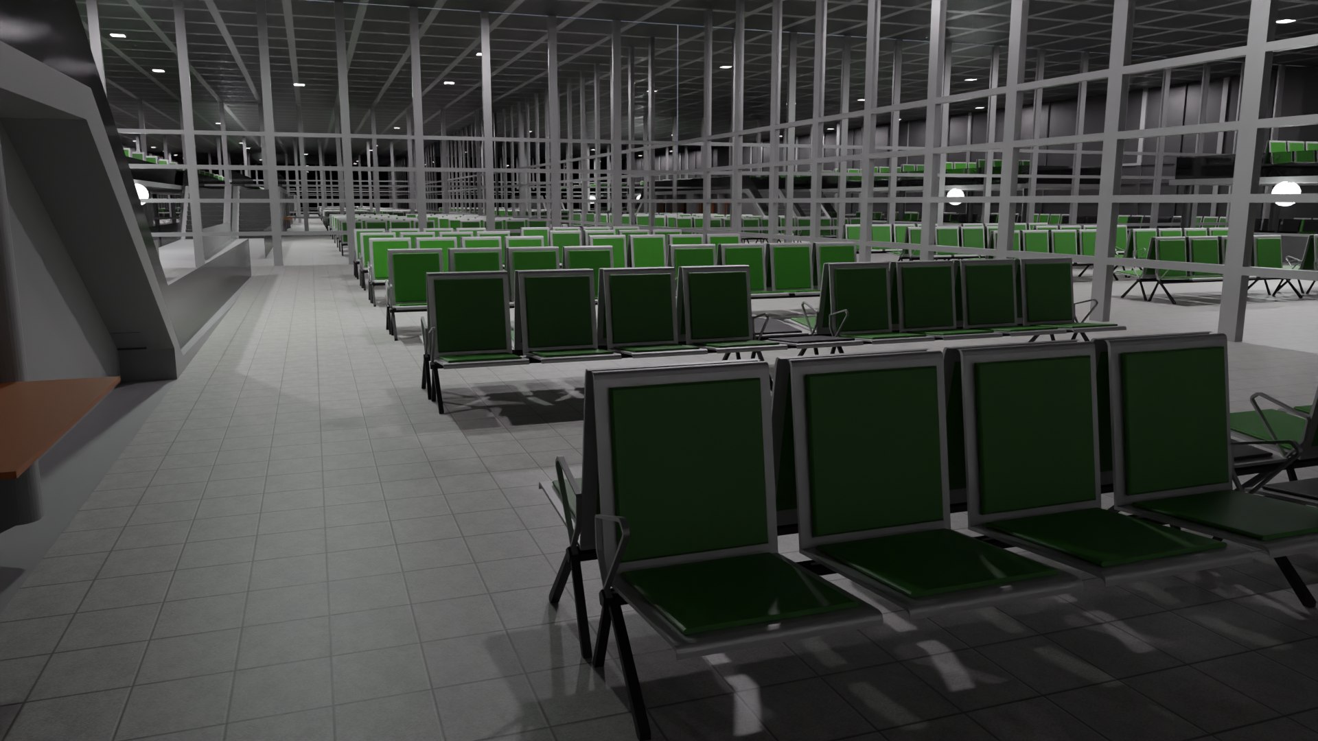 3D Airport Interior Model - TurboSquid 1923969