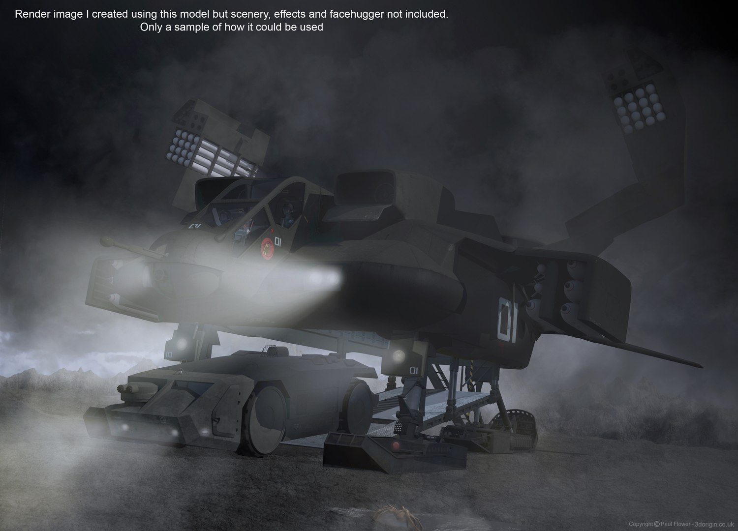 Cheyenne Dropship Model - TurboSquid 1186084