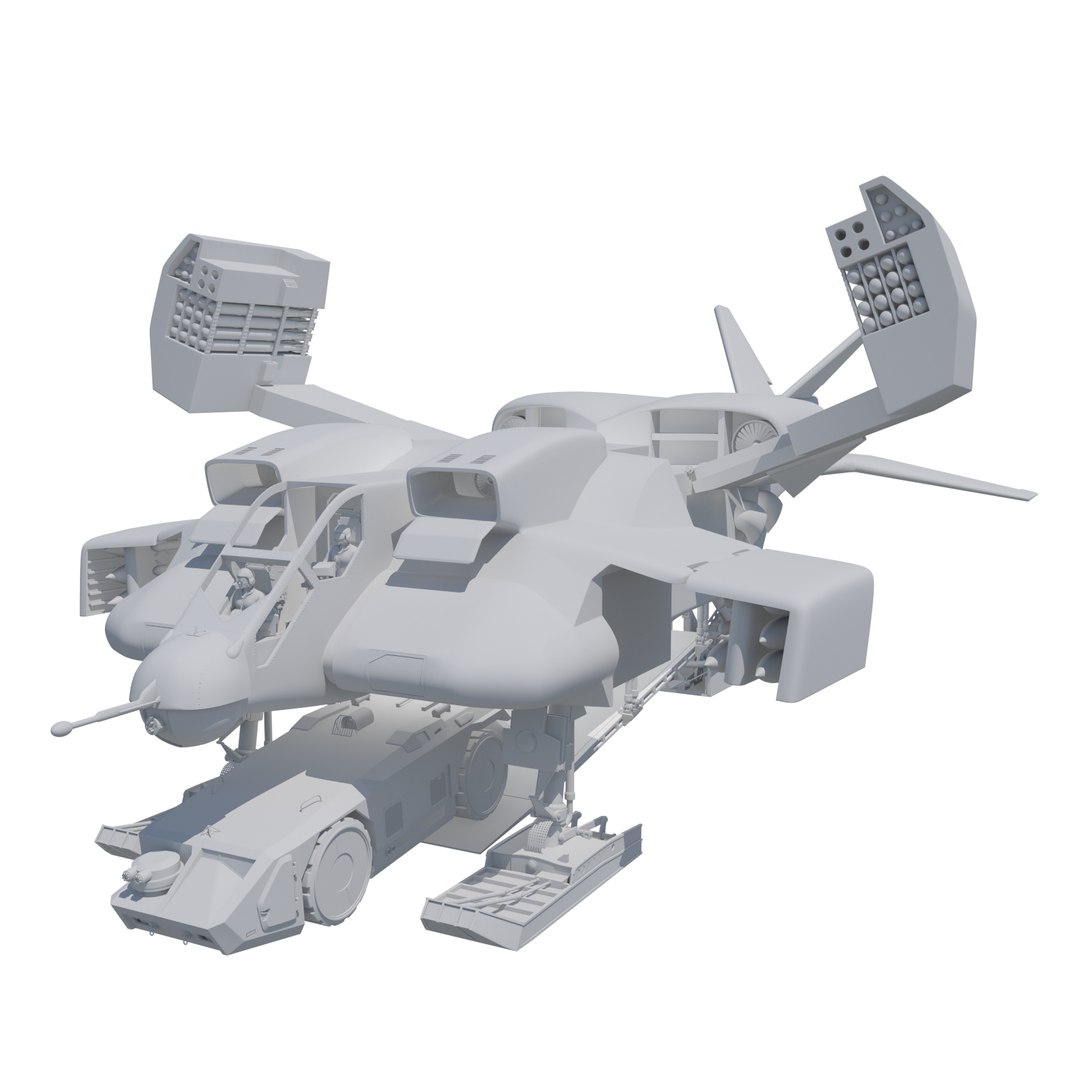 Cheyenne Dropship Model - TurboSquid 1186084