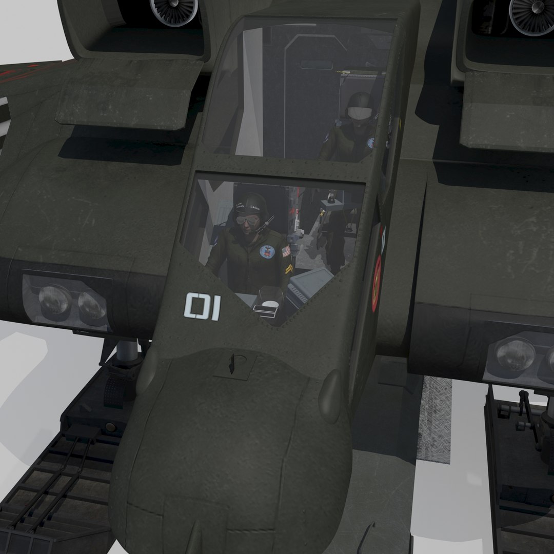 Cheyenne Dropship Model - TurboSquid 1186084