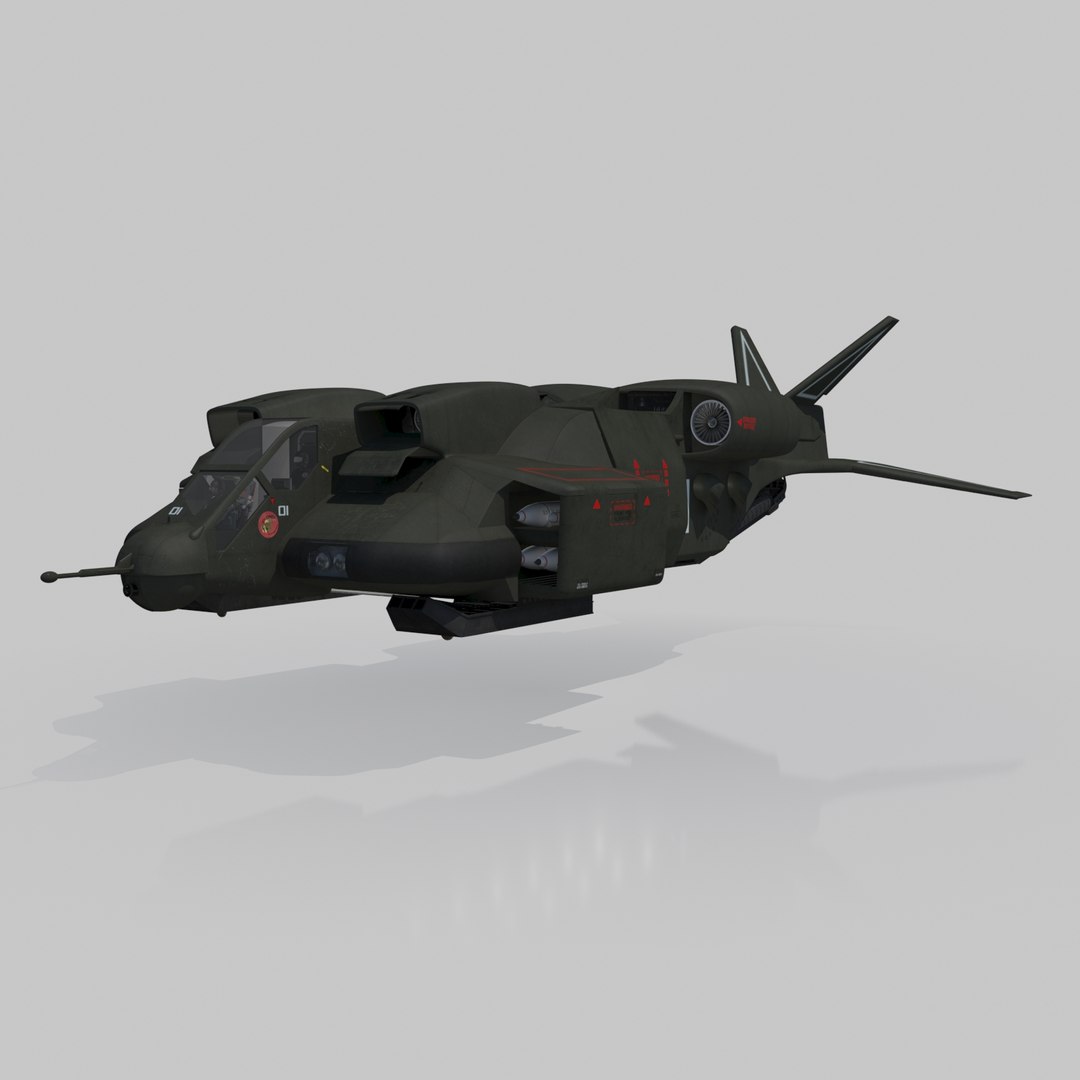 Cheyenne Dropship Model - TurboSquid 1186084
