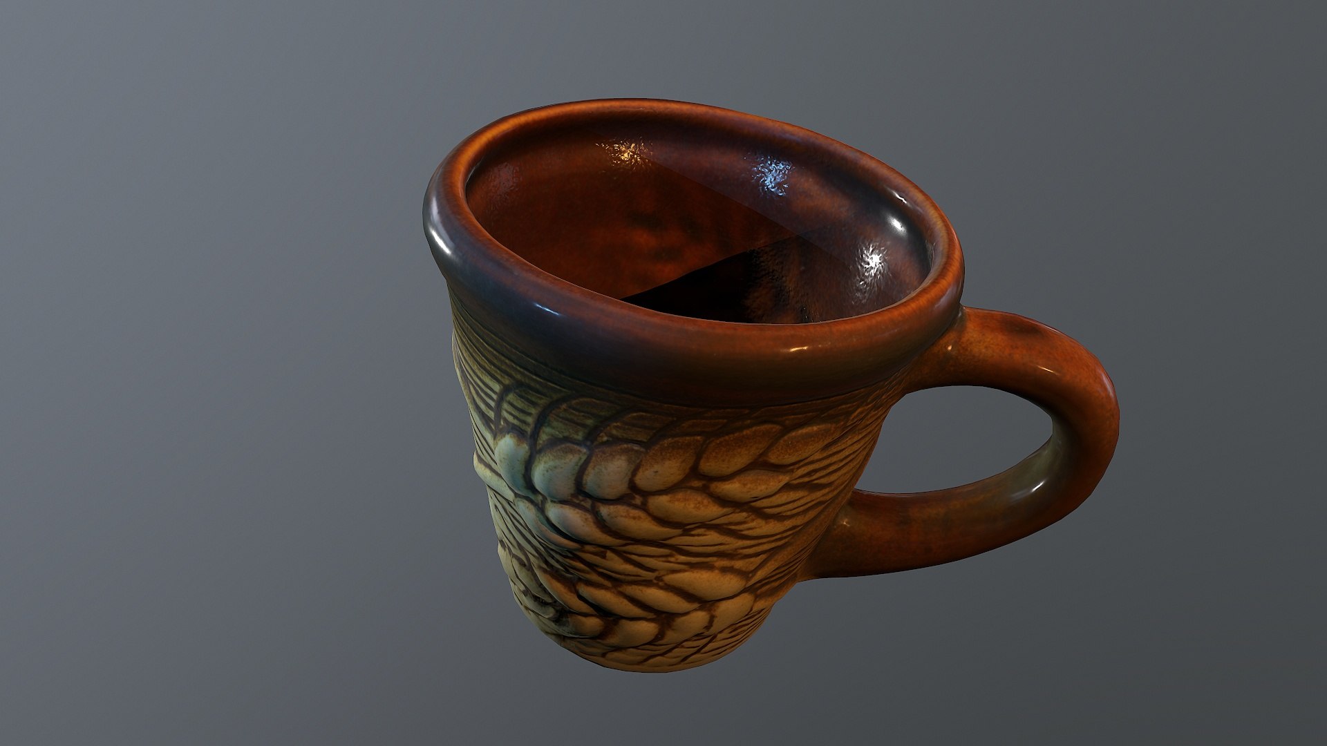 Mug Cup Clay Hand-made 3D Model - TurboSquid 1575827