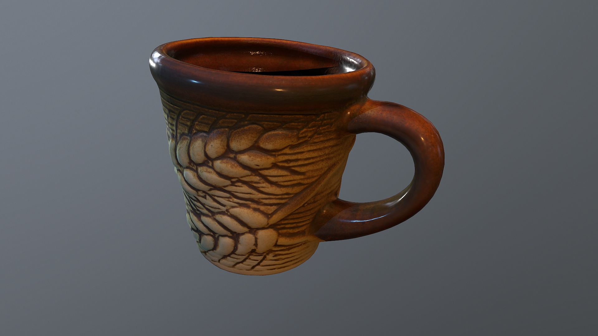 Mug Cup Clay Hand-made 3D Model - TurboSquid 1575827
