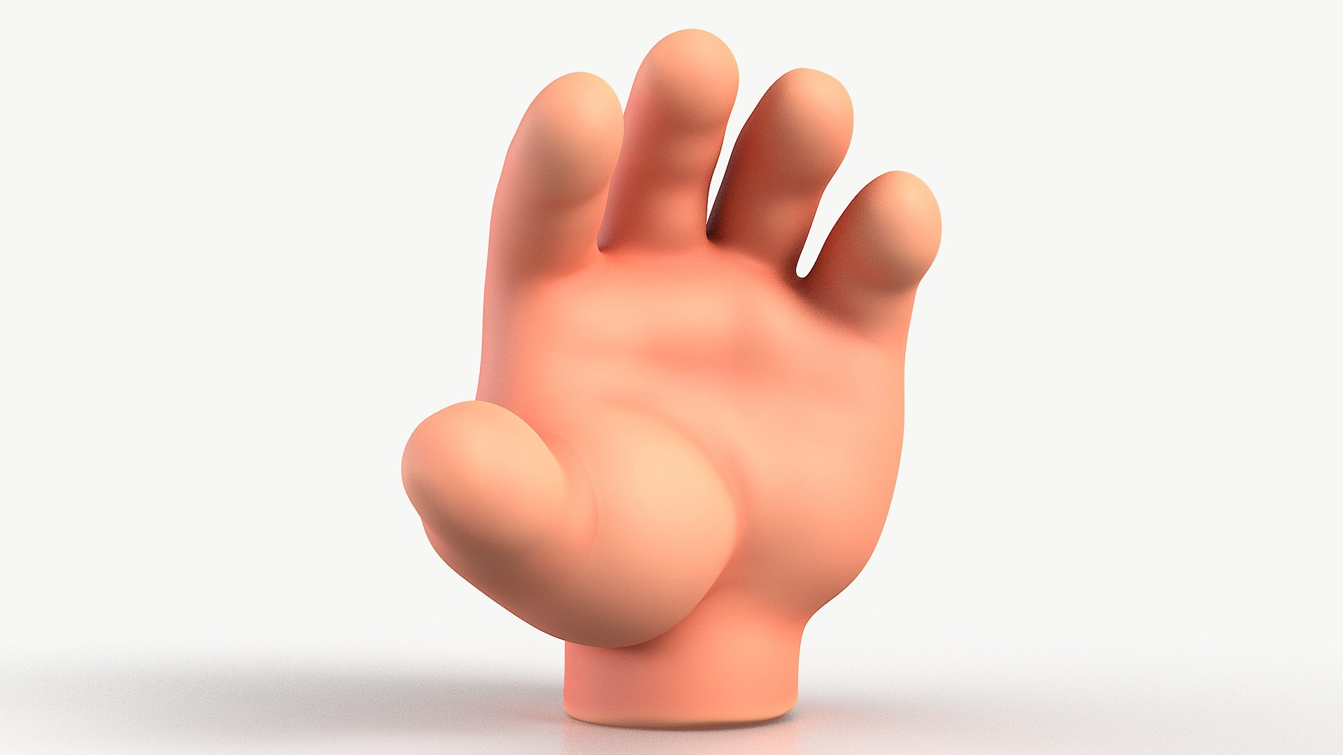 3D Model Cartoon Hand 1 - TurboSquid 2331091