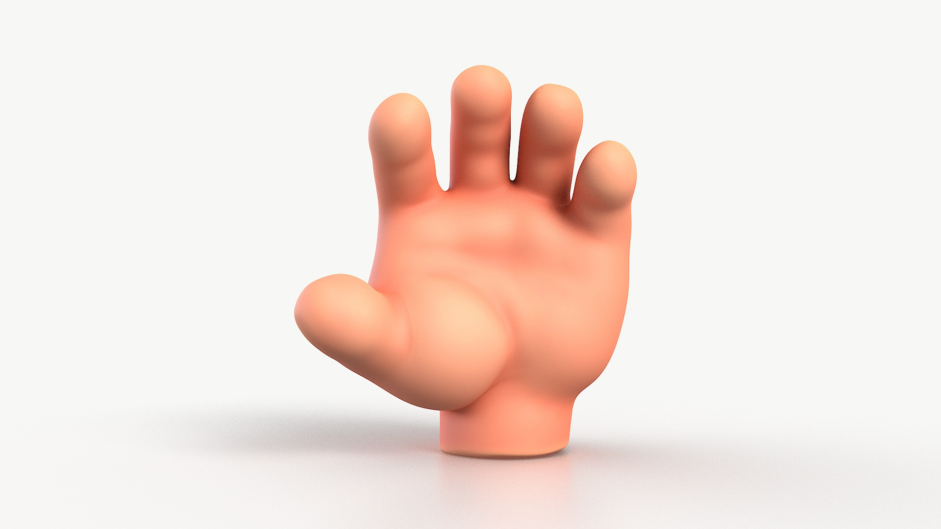 3D Model Cartoon Hand 1 - TurboSquid 2331091