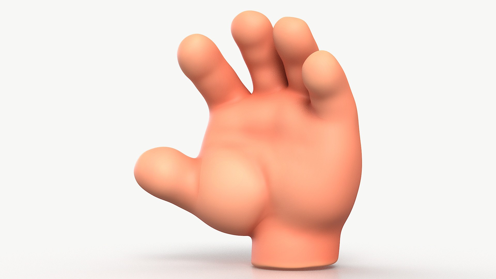 3D Model Cartoon Hand 1 - TurboSquid 2331091