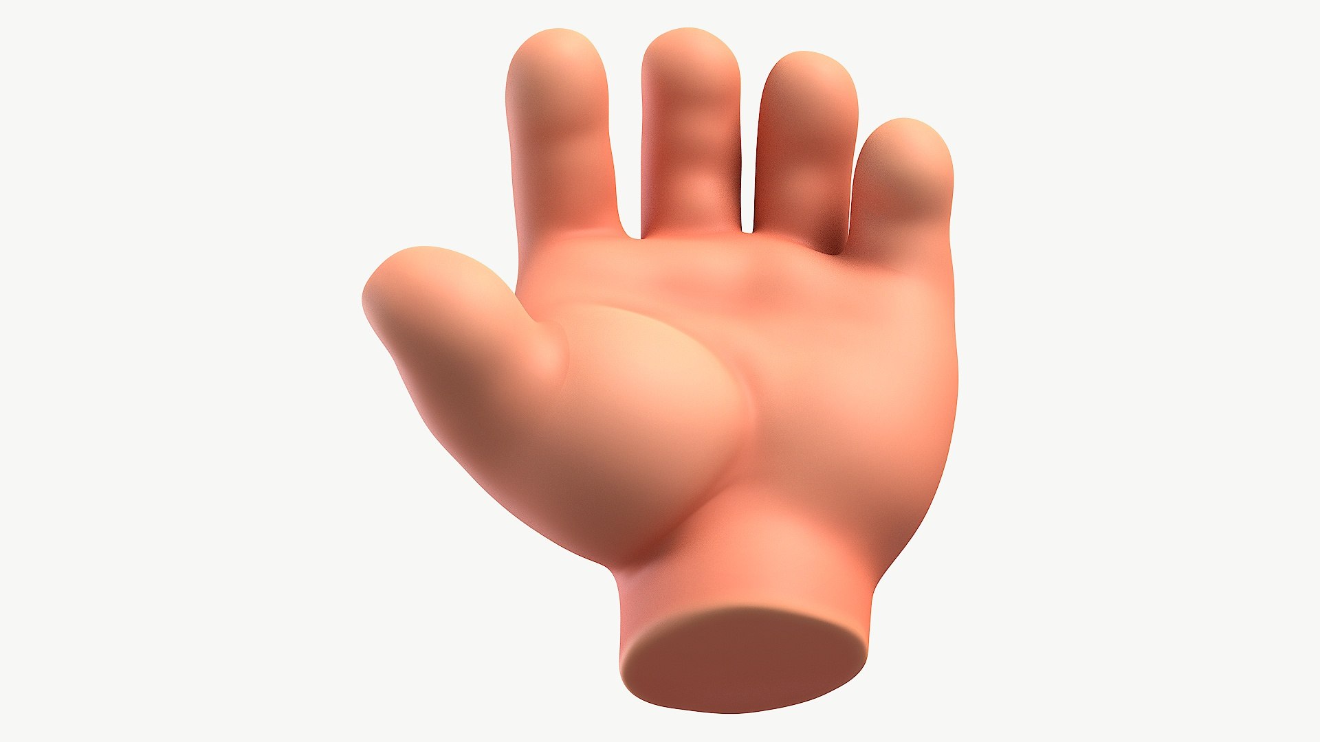 3D Model Cartoon Hand 1 - TurboSquid 2331091