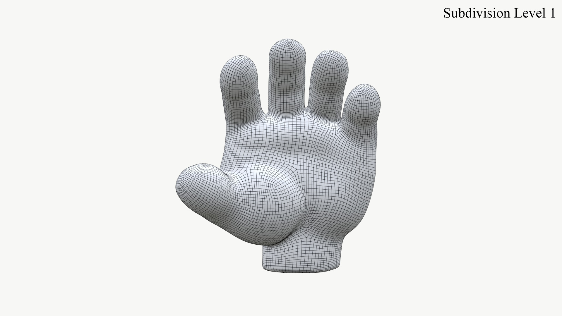 3D Model Cartoon Hand 1 - TurboSquid 2331091
