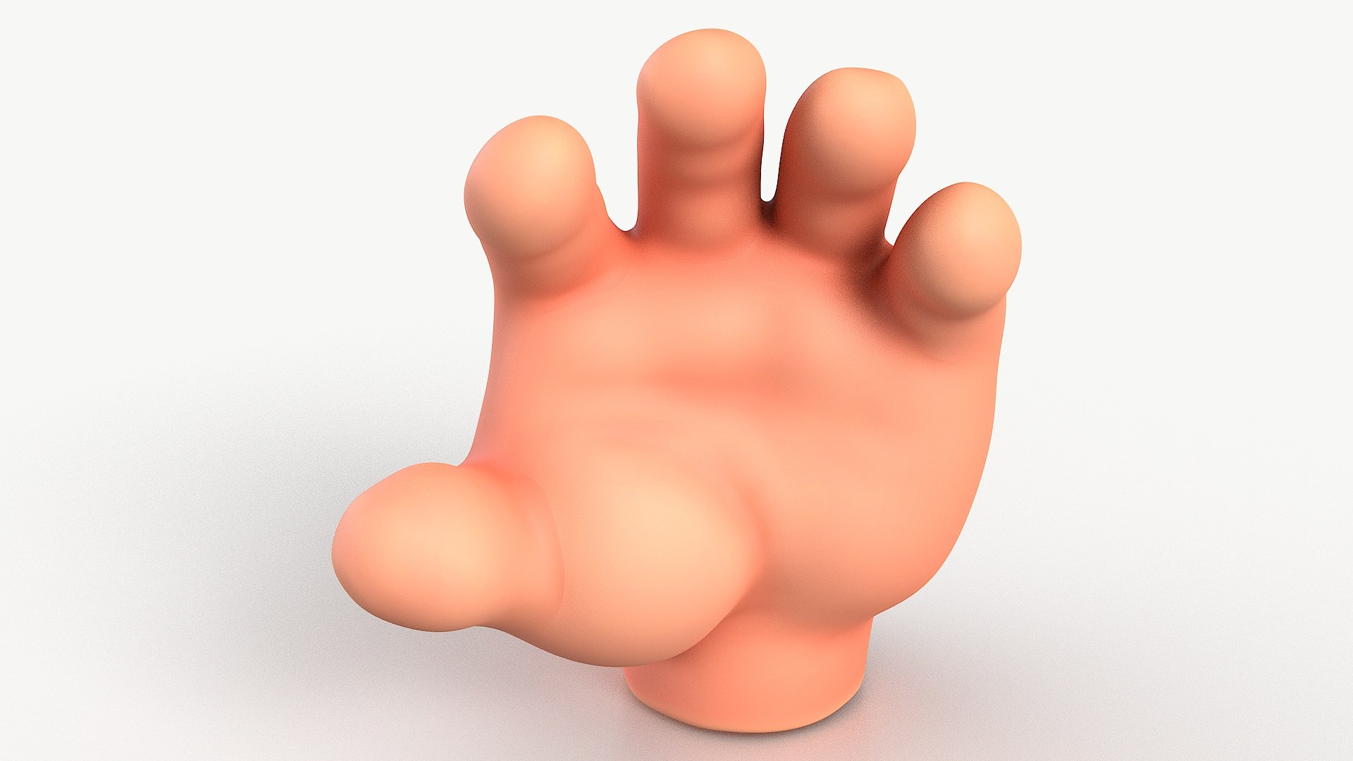 3D Model Cartoon Hand 1 - TurboSquid 2331091