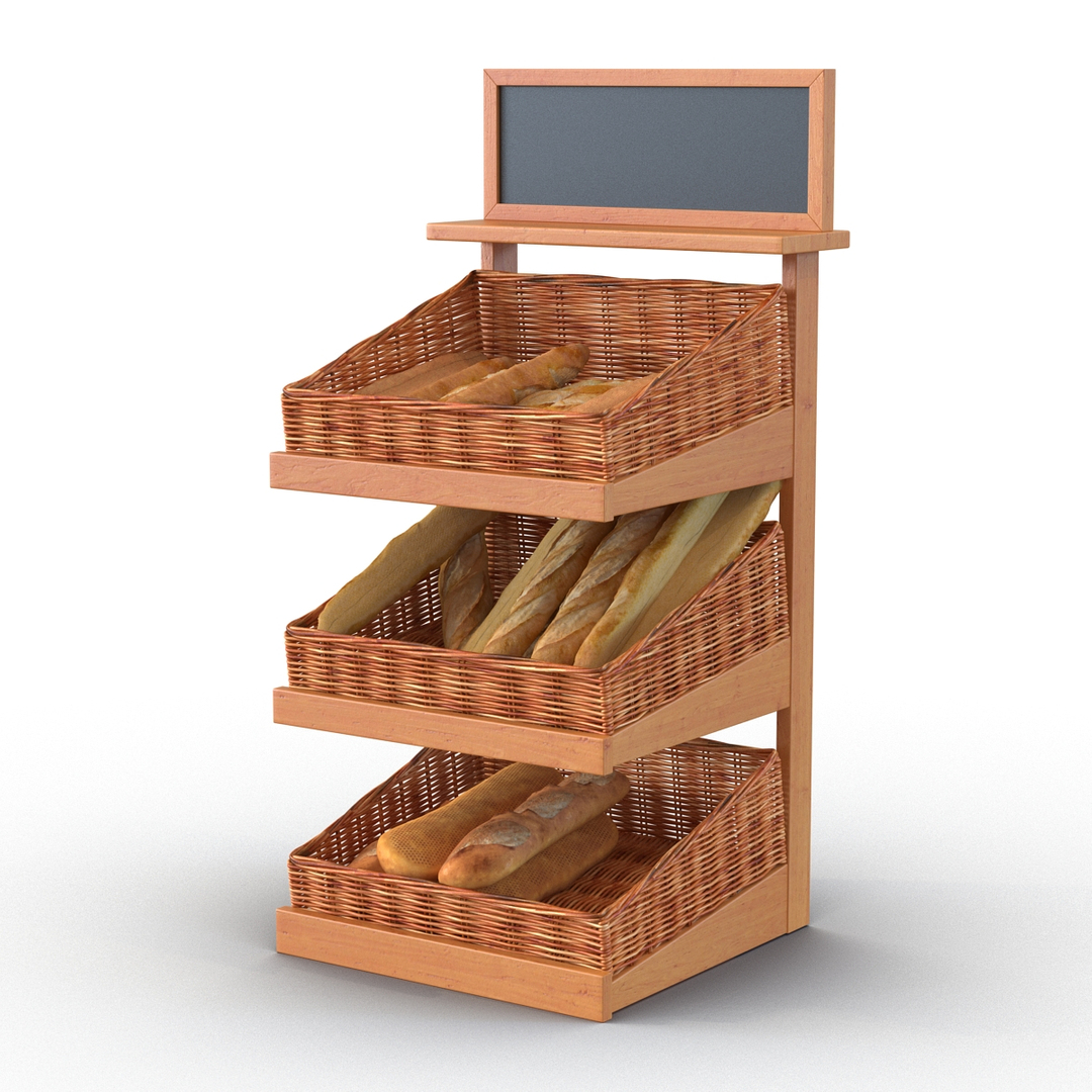 3d Model Of Bakery Display 4