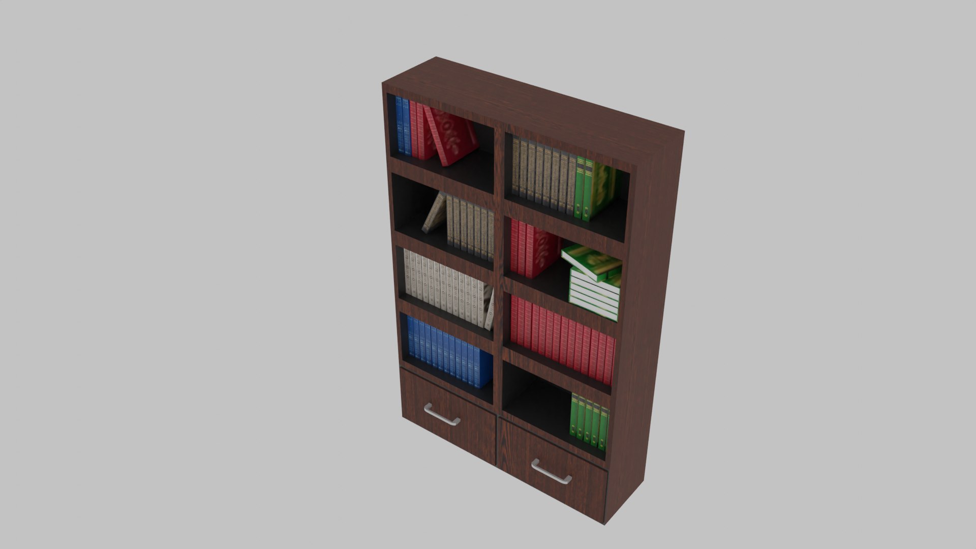 3D Model Bookcase - TurboSquid 2034776