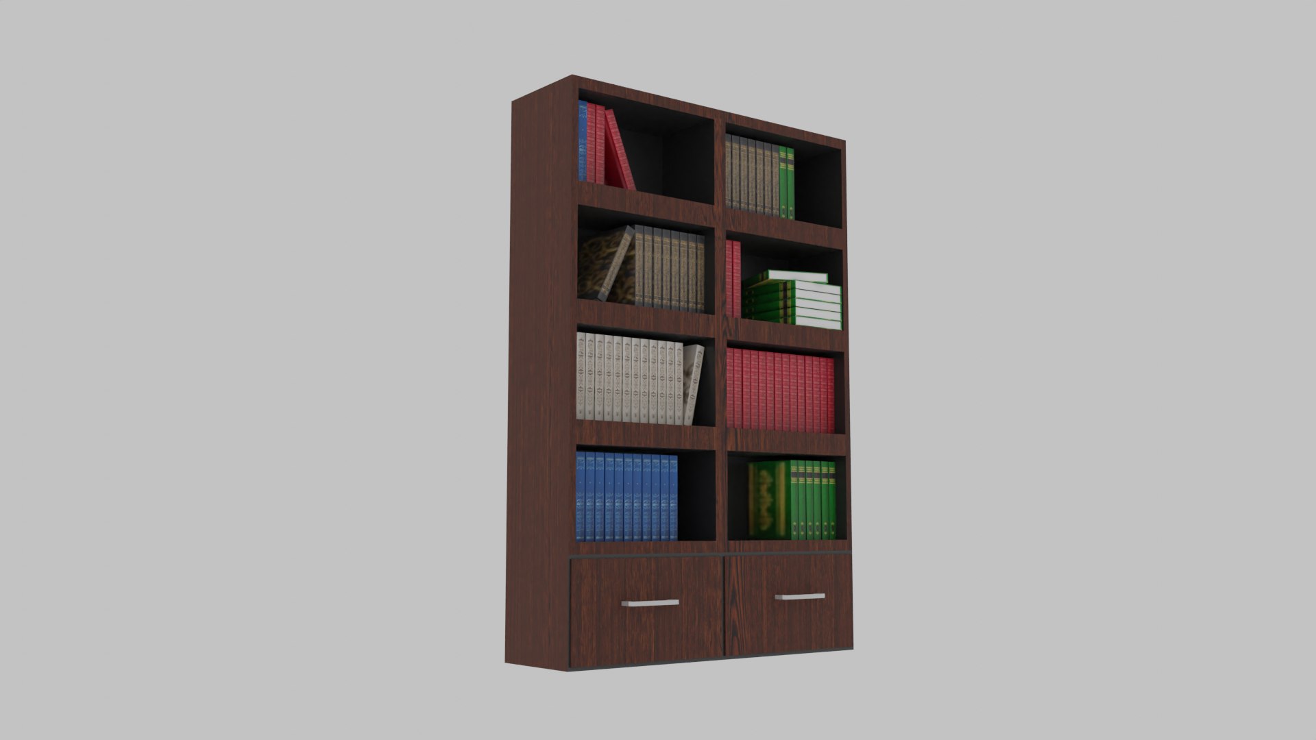 3D Model Bookcase - TurboSquid 2034776