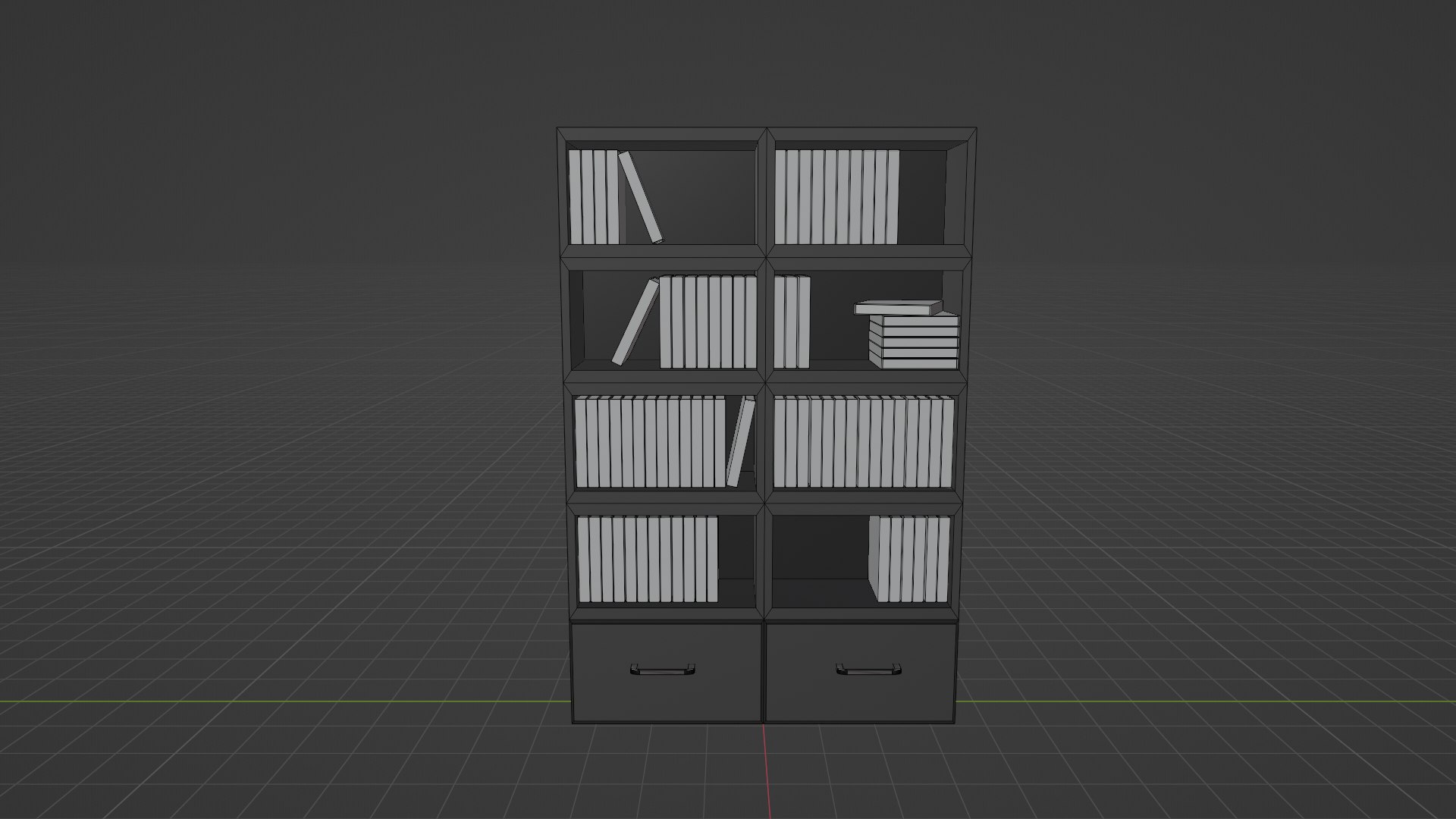 3D Model Bookcase - TurboSquid 2034776